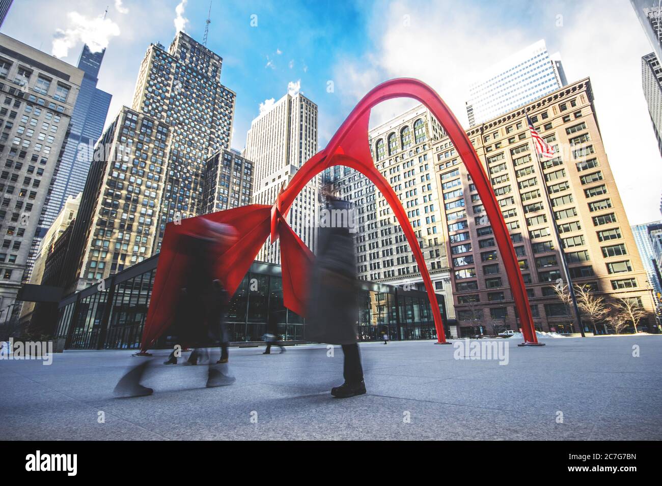 Alexander Calder Red Stabile Sculpture High Resolution Stock ...