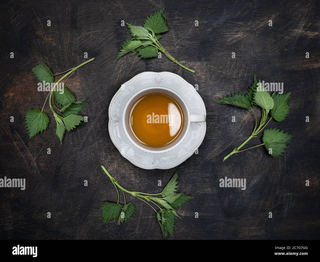 Nettle tea overhead hi-res stock photography and images - Alamy