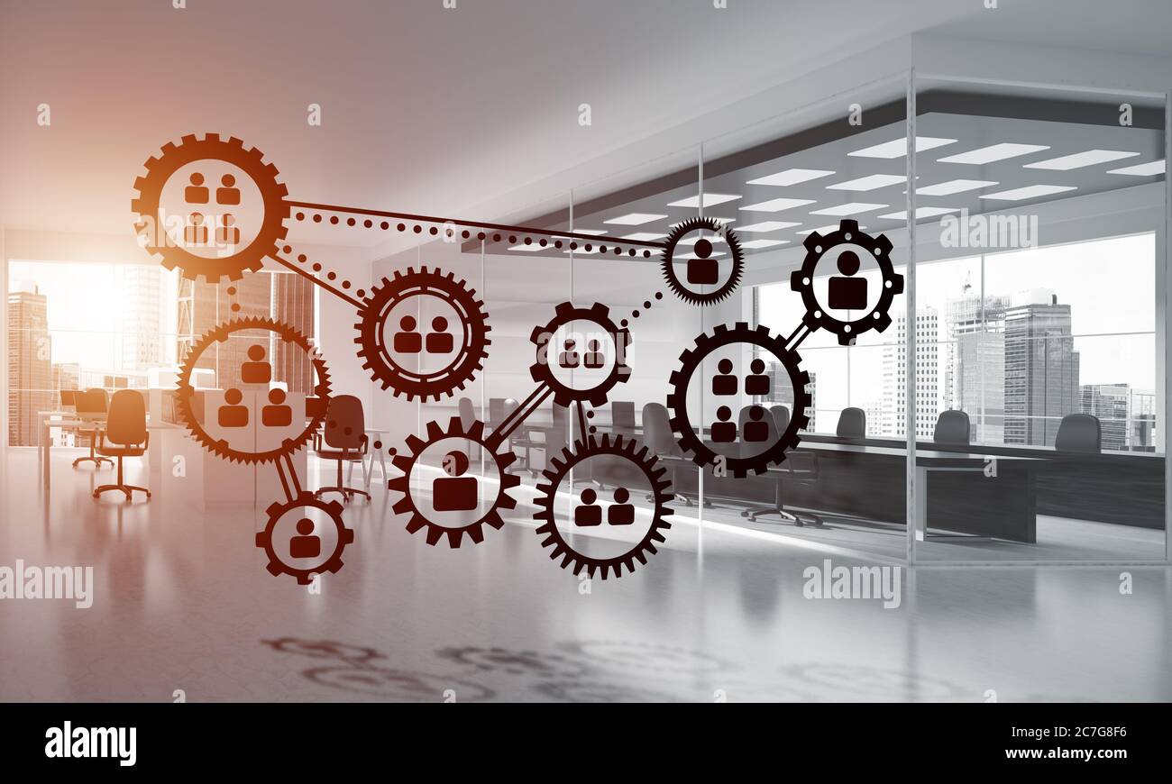 Networking and wireless connection as concept for effective modern ...