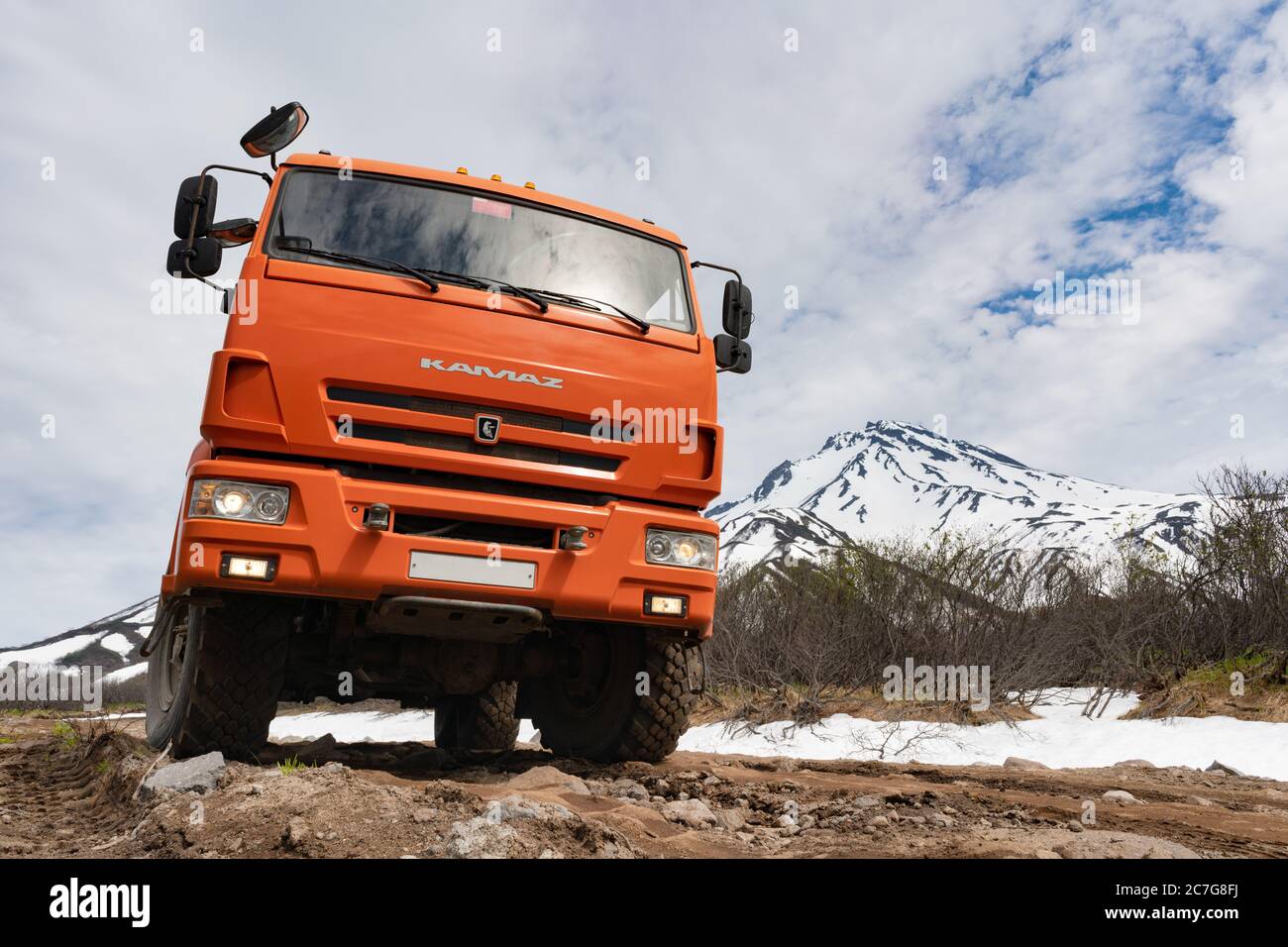 KamAZ - Russian off-road extreme expedition truck on mountain road ...