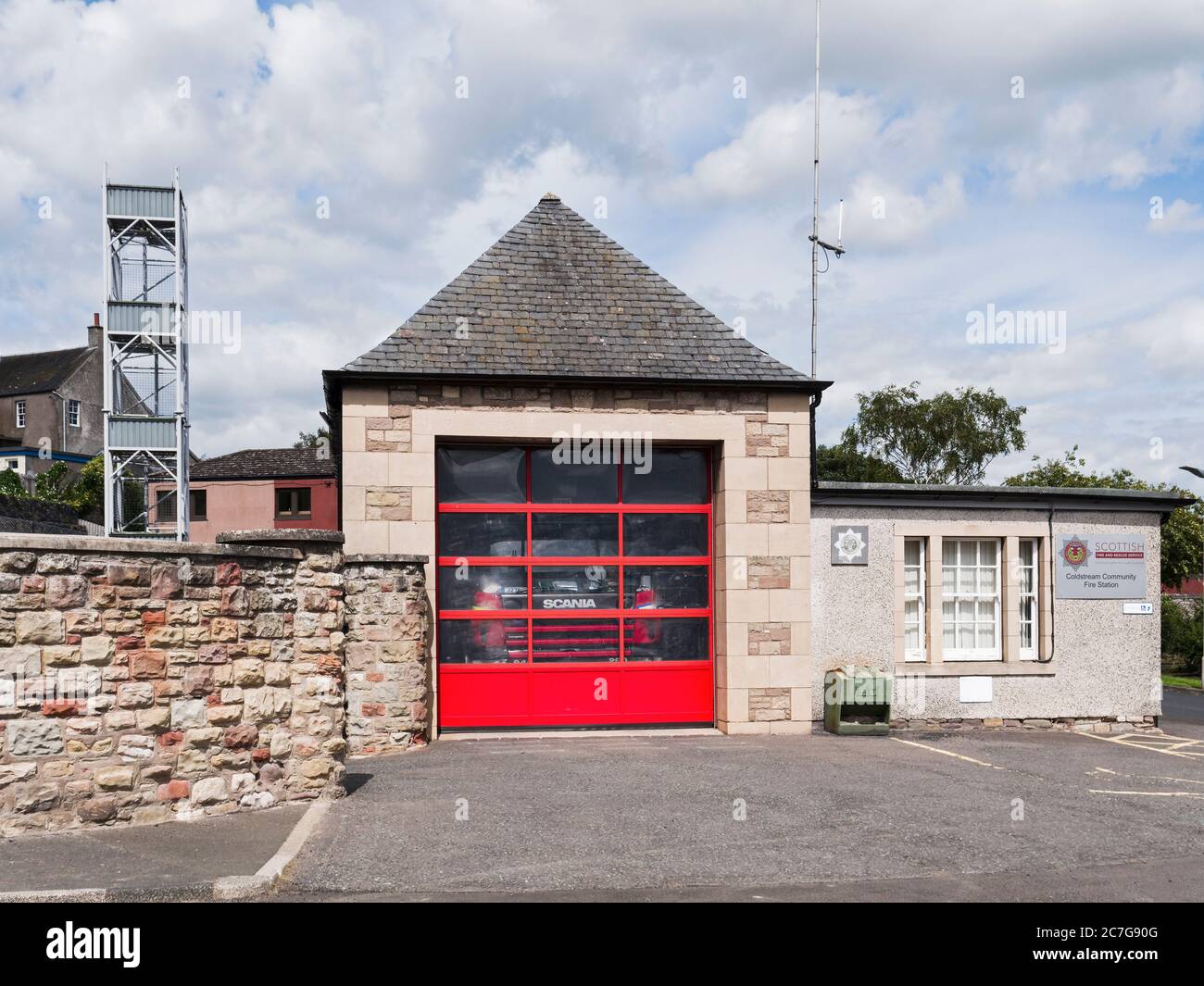Coldstream community fire station Stock Photo - Alamy