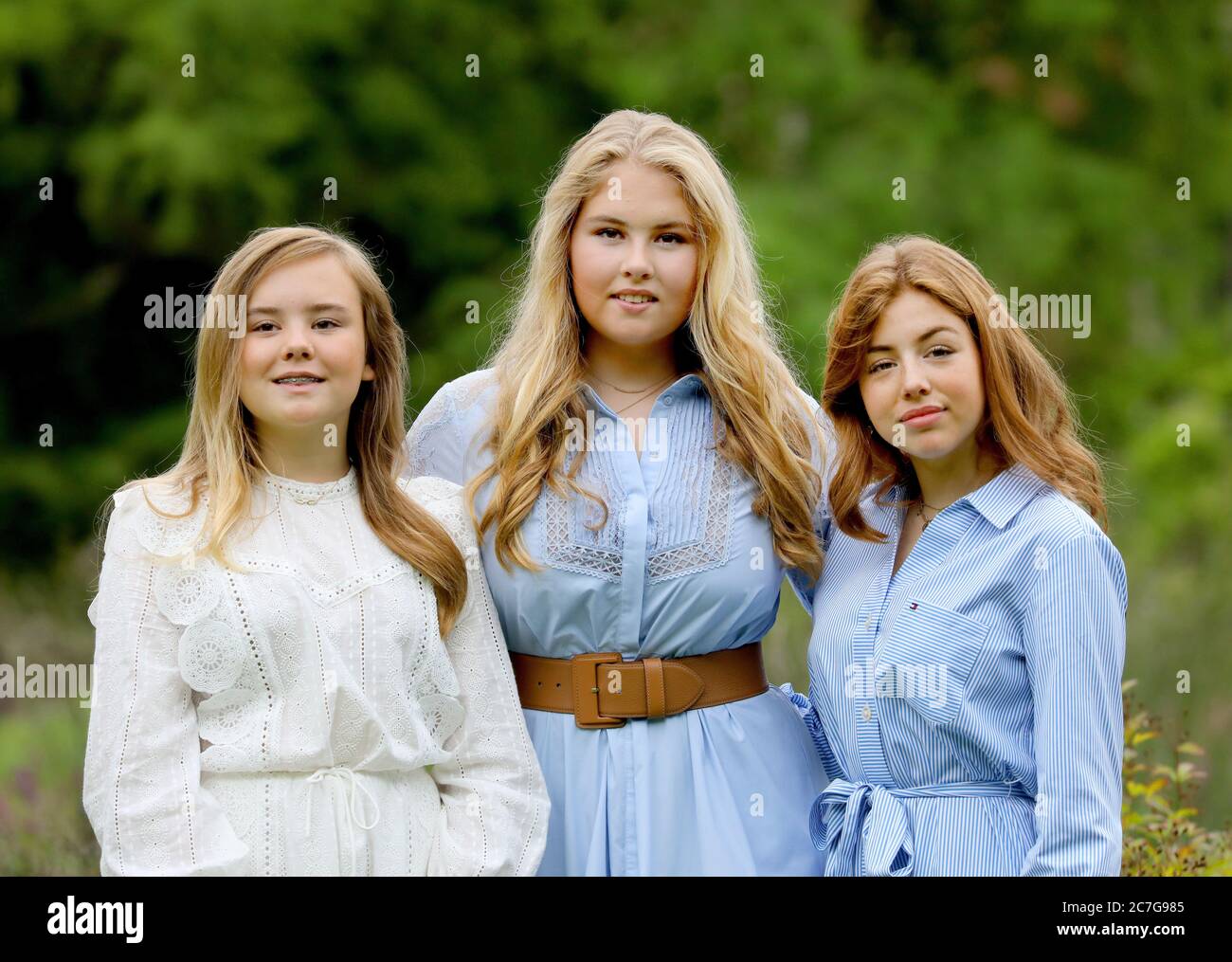 Princess Amalia, Princess Alexia and Princess Ariane of The Netherlands ...