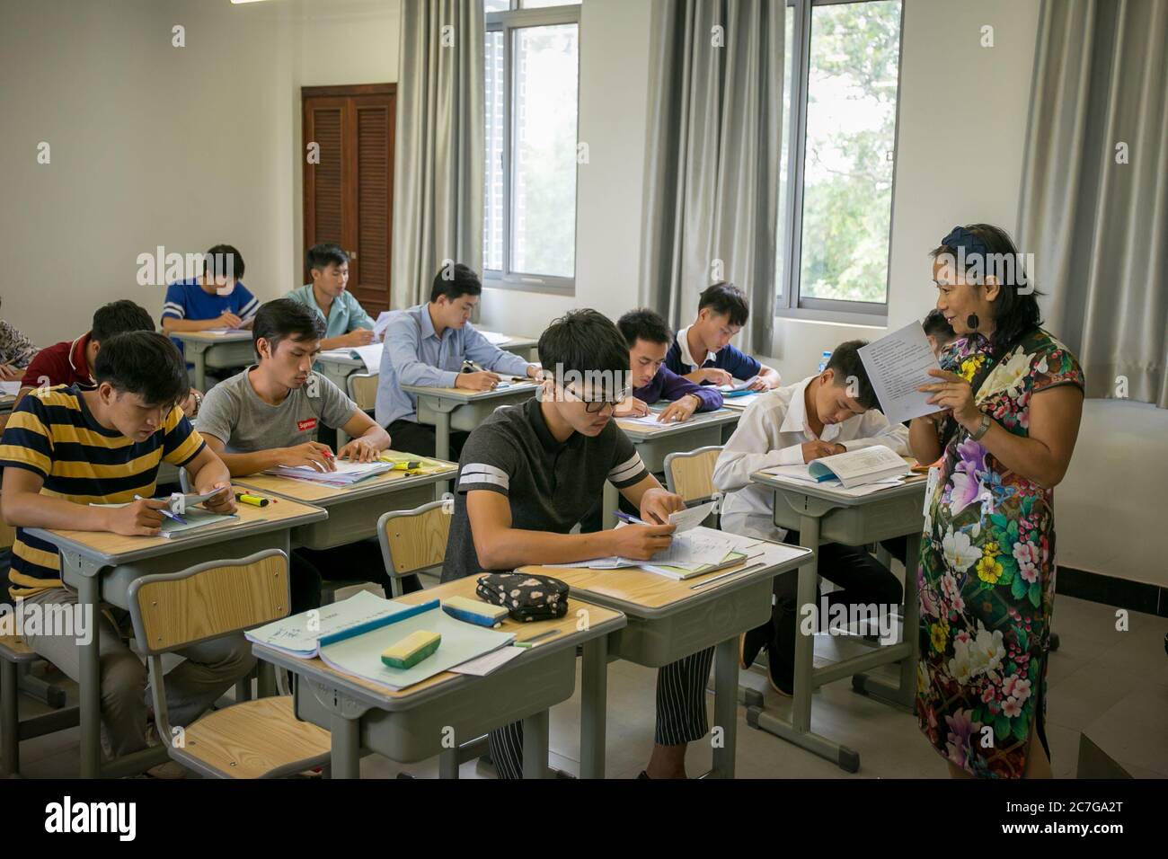 Vientiane, Laos. 15th July, 2020. Lao trainees attend the Chinese ...