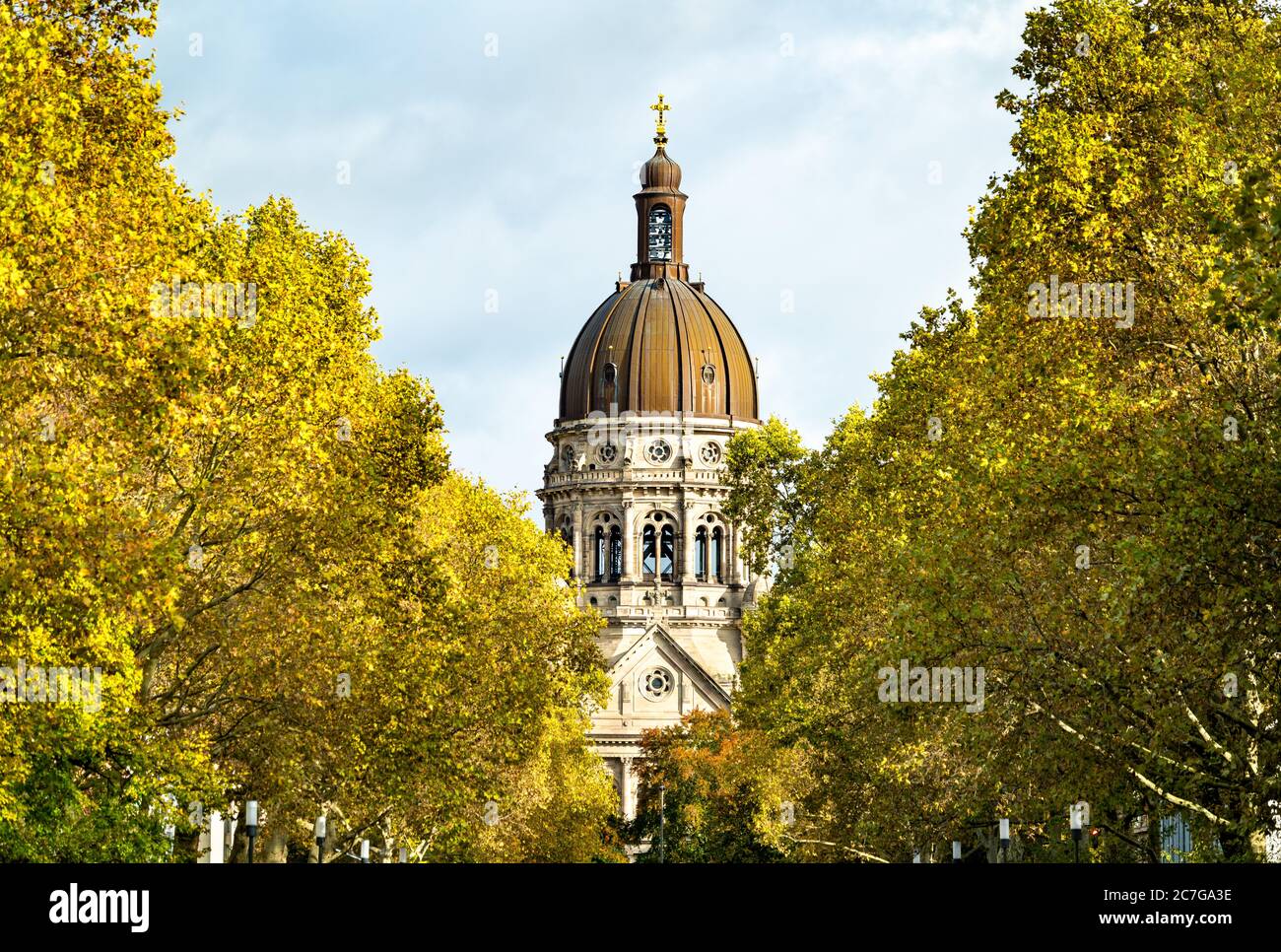 The Christuskirche, a Protestant church in Mainz, Germany Stock Photo ...