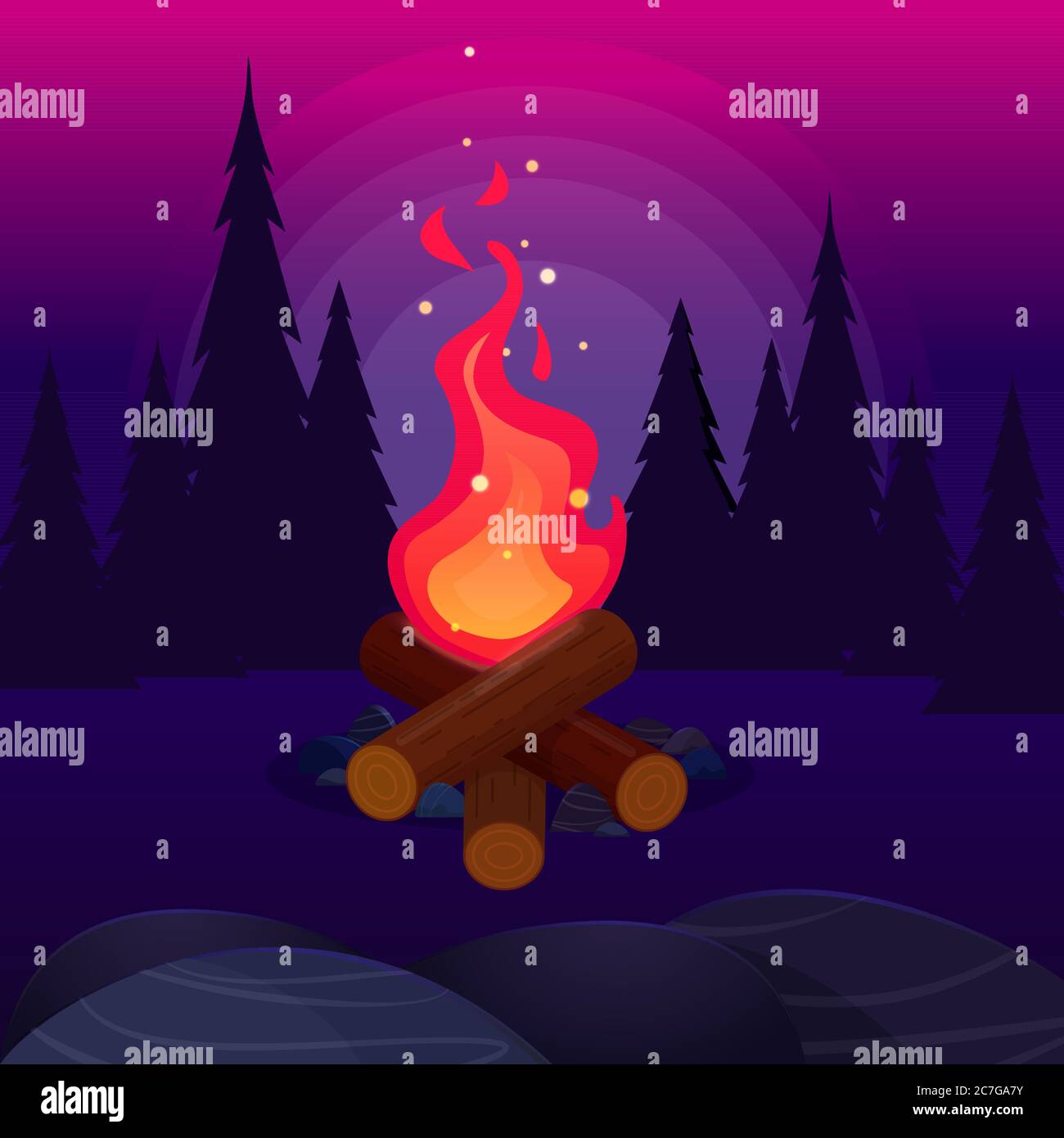 Warm red lighting Stock Vector Images - Alamy