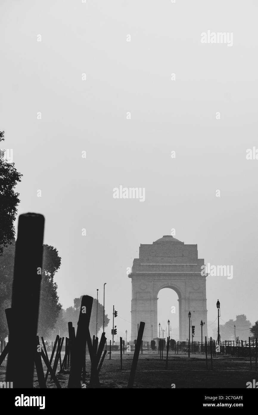 India gate Black and White Stock Photos & Images - Alamy