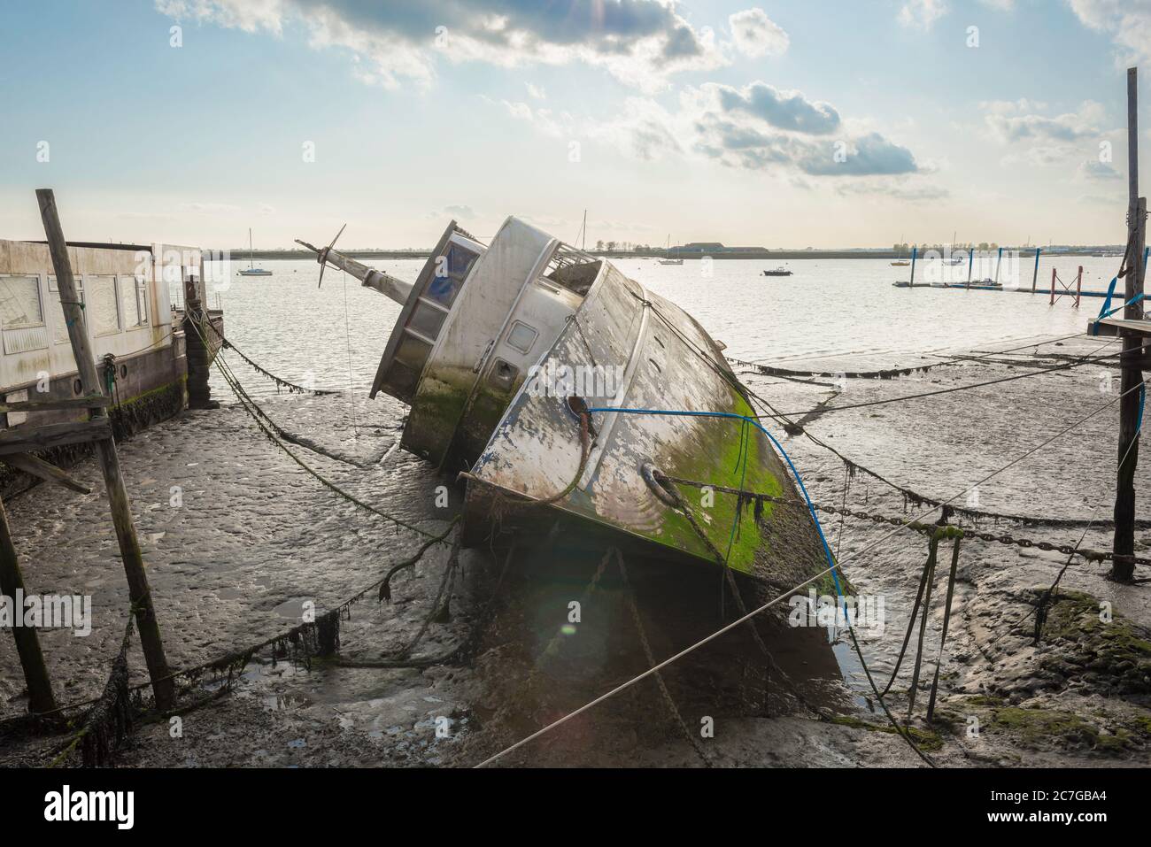 Boat on the side hi-res stock photography and images - Alamy