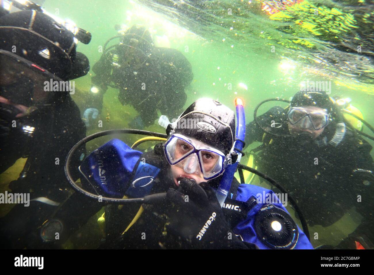 Divers. Lake Vättern, Hästholmen, Sweden. Photo Jeppe Gustafsson Stock ...