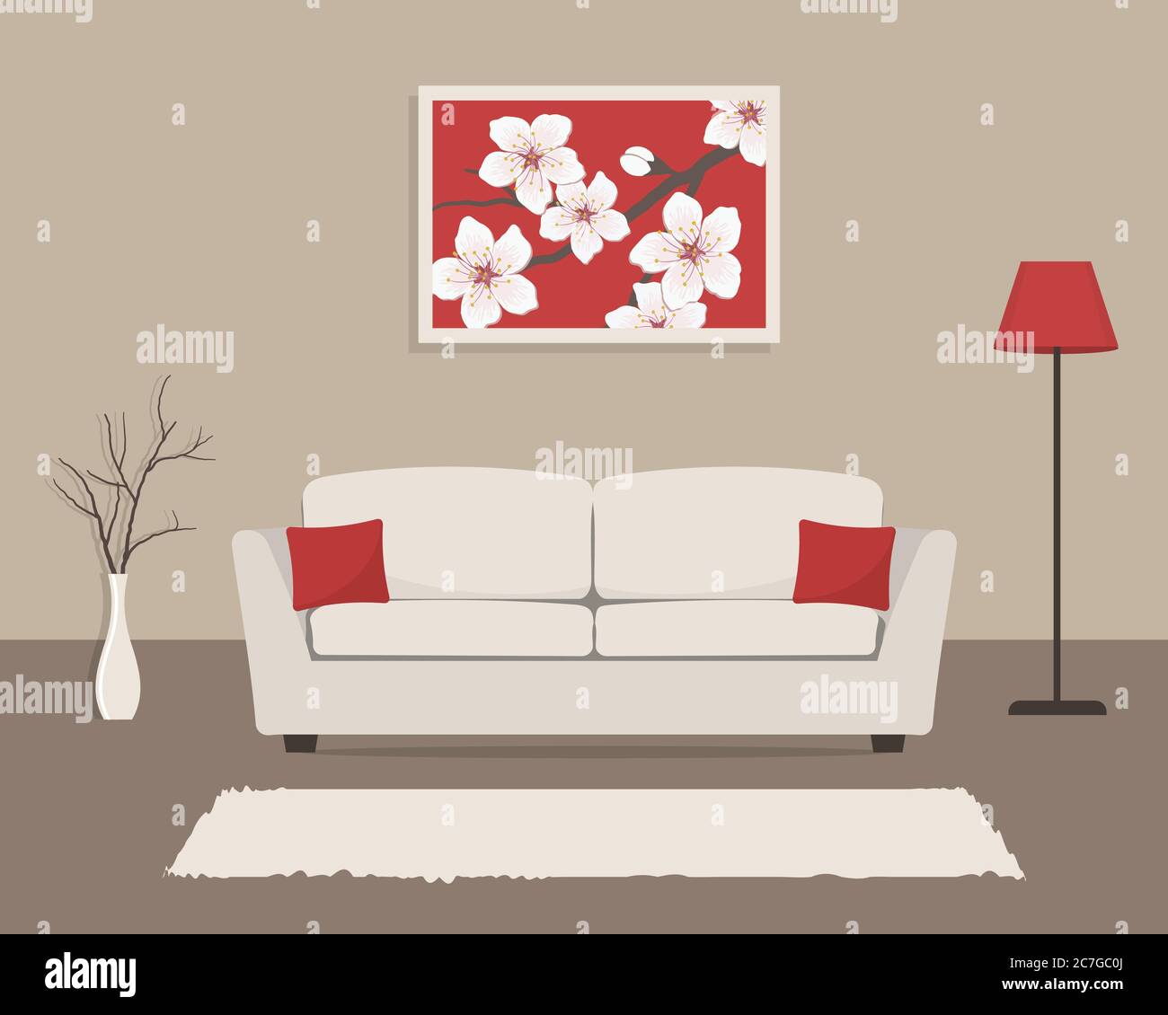 Image decoration interior Stock Vector Images - Alamy
