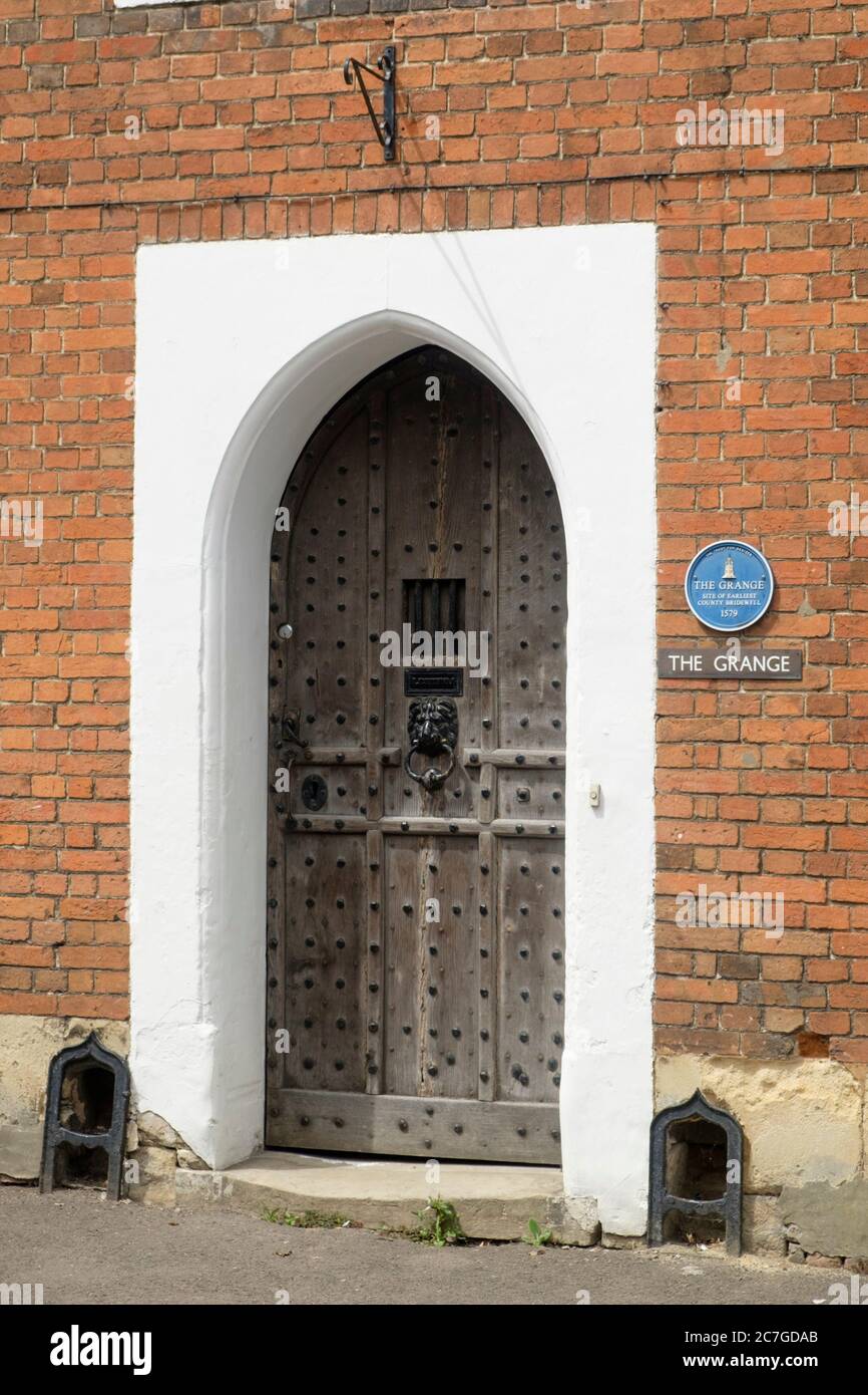 Around the wiltshire market town of Devizes. The historical door of the ...