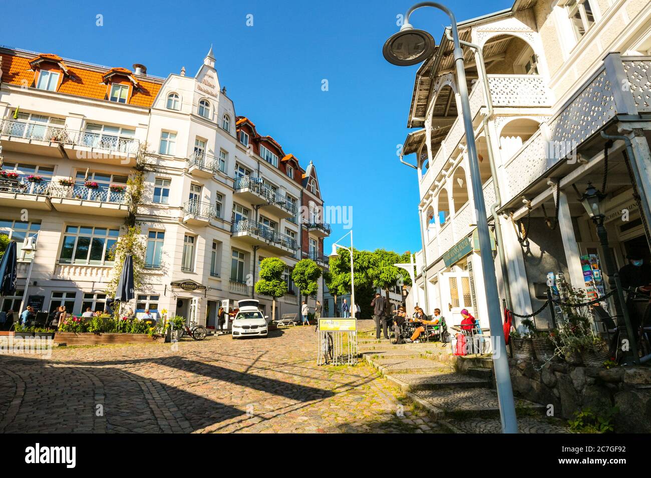 Typical old german street hi-res stock photography and images - Alamy