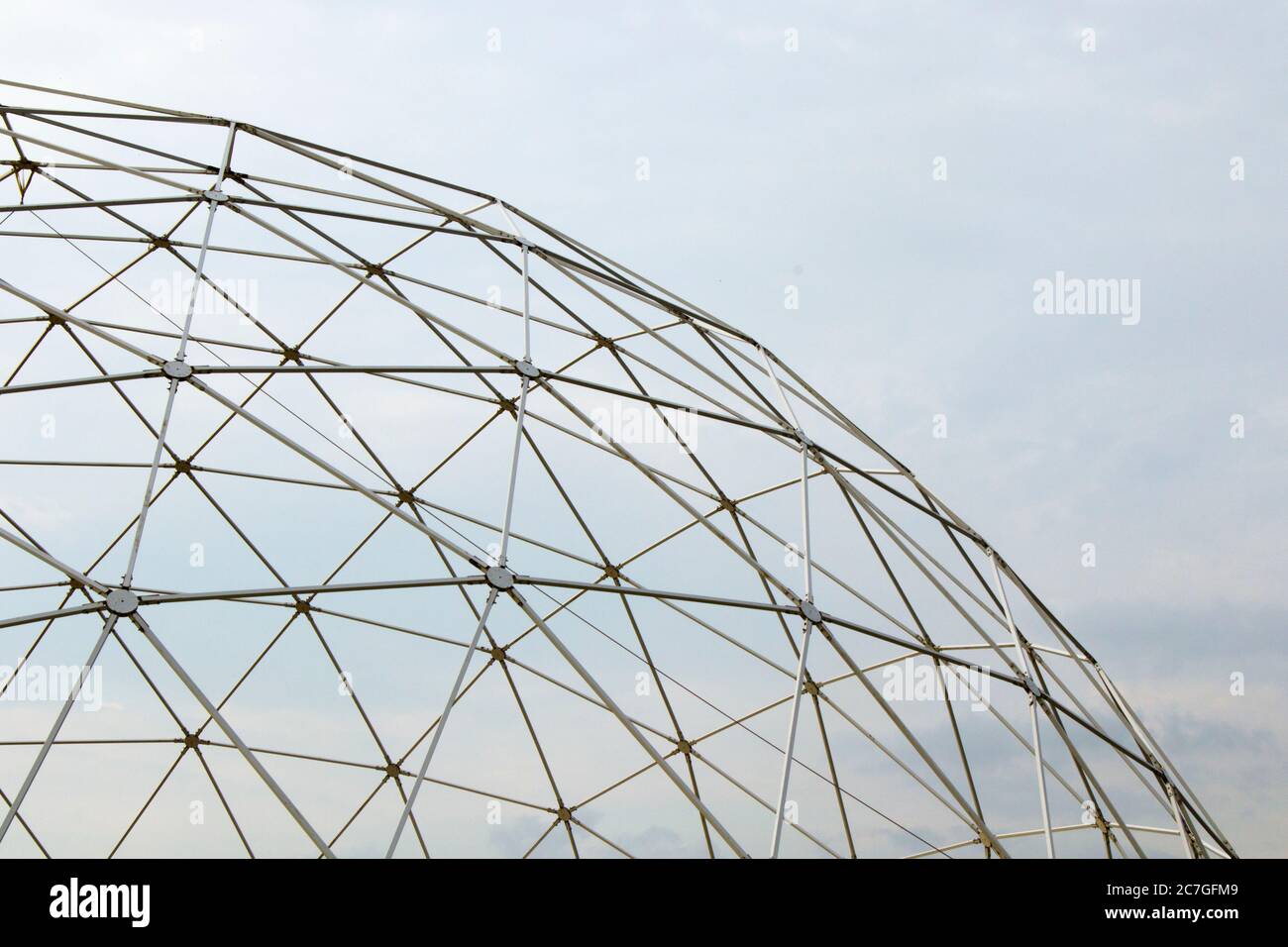 Geometry figures monument on the sky background Stock Photo - Alamy