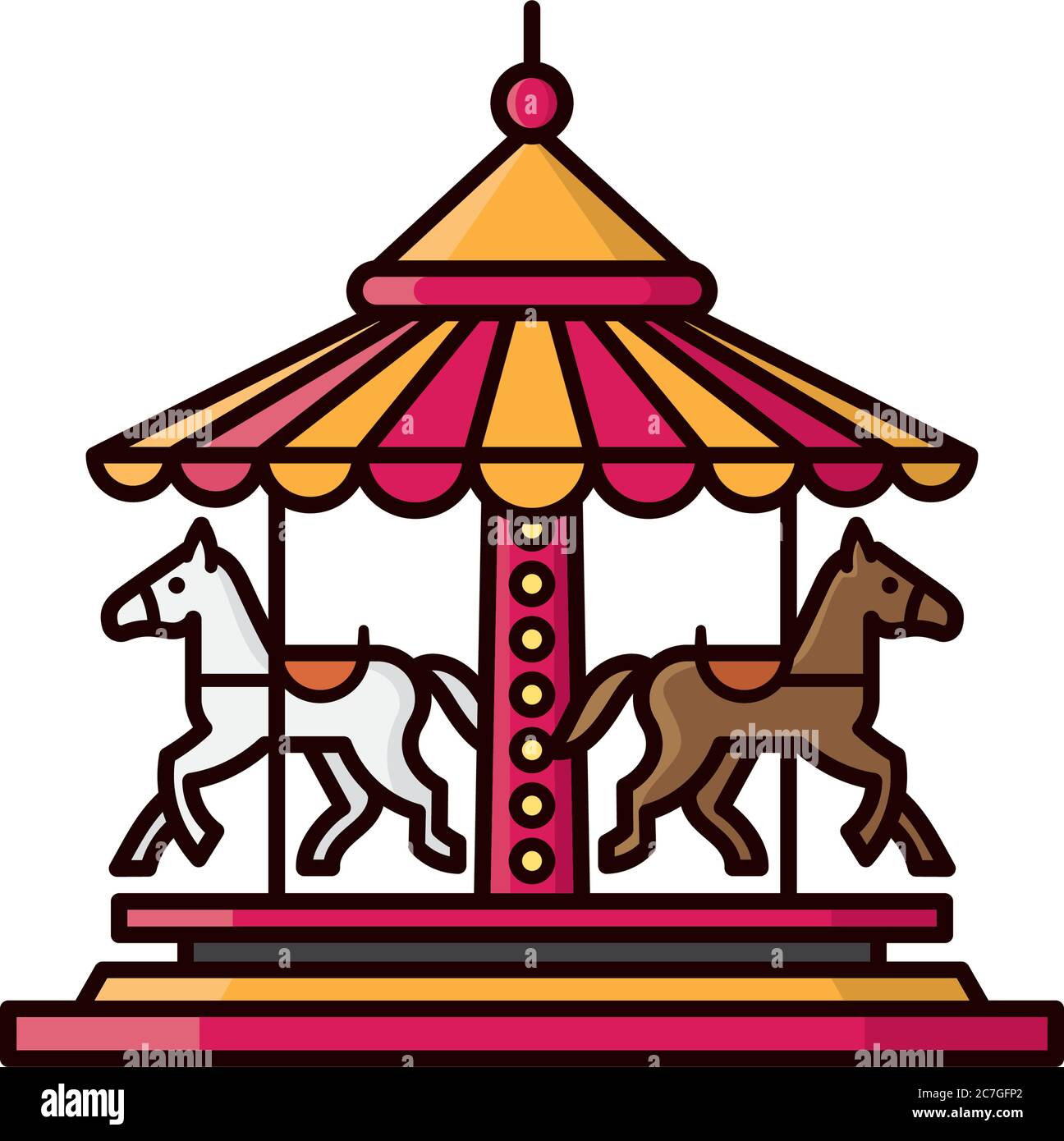 Carousel icon vector vectors hi-res stock photography and images - Alamy