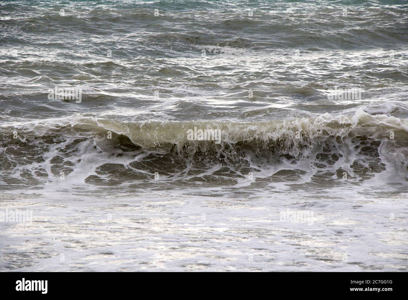 Georgian Black sea waves and landscape. Seascape Stock Photo - Alamy