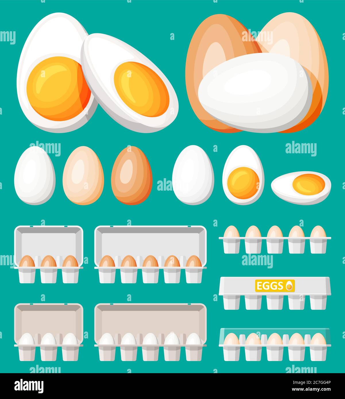 Cartoon hen on eggs hi-res stock photography and images - Alamy