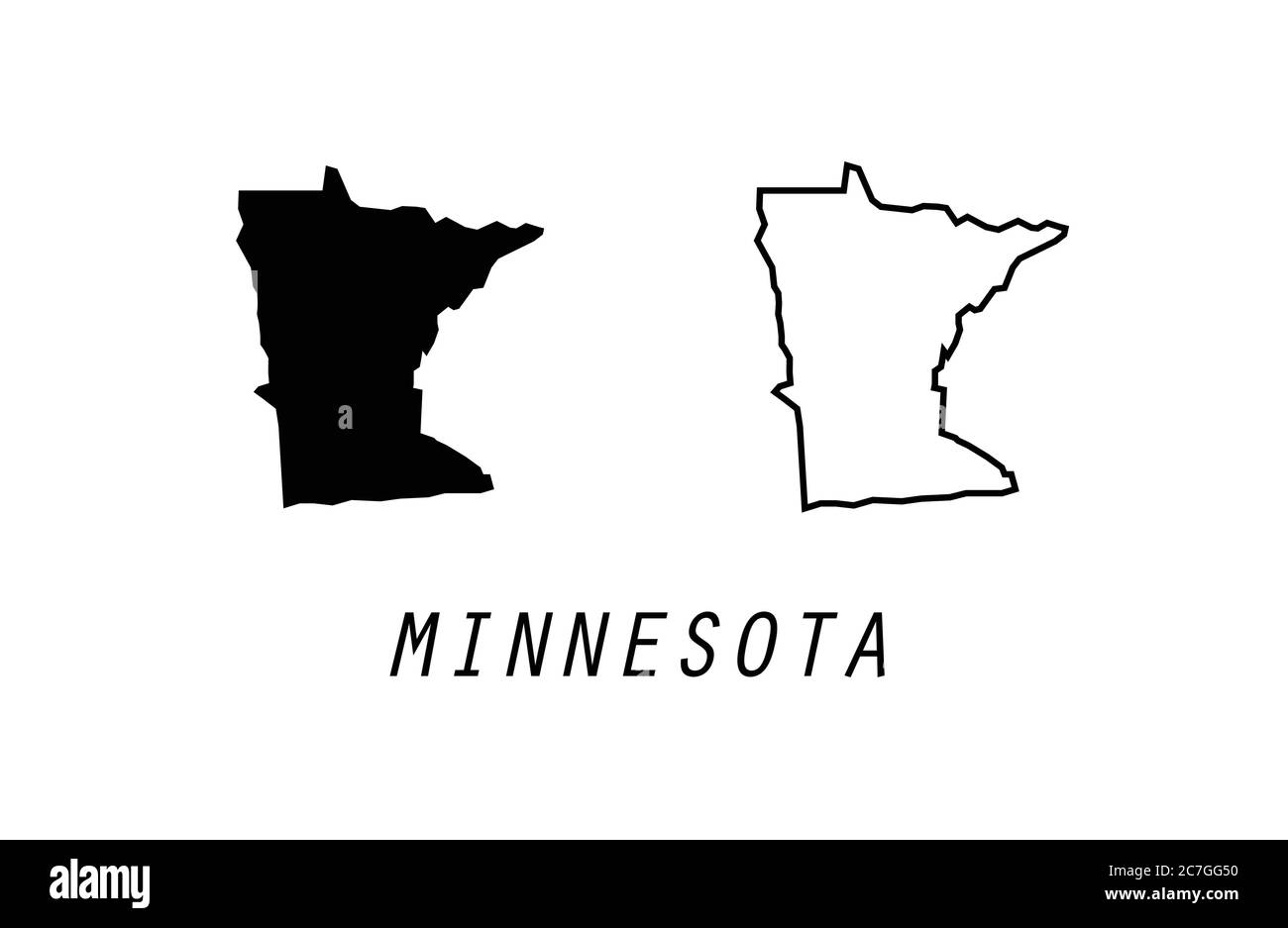 Minnesota Map High Resolution Stock Photography and Images - Alamy