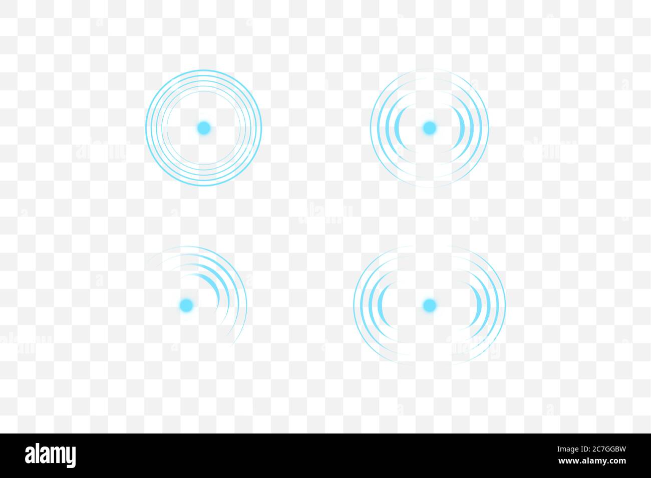 Sonar wave sign. Vector illustration. Radar icon Stock Vector Image ...