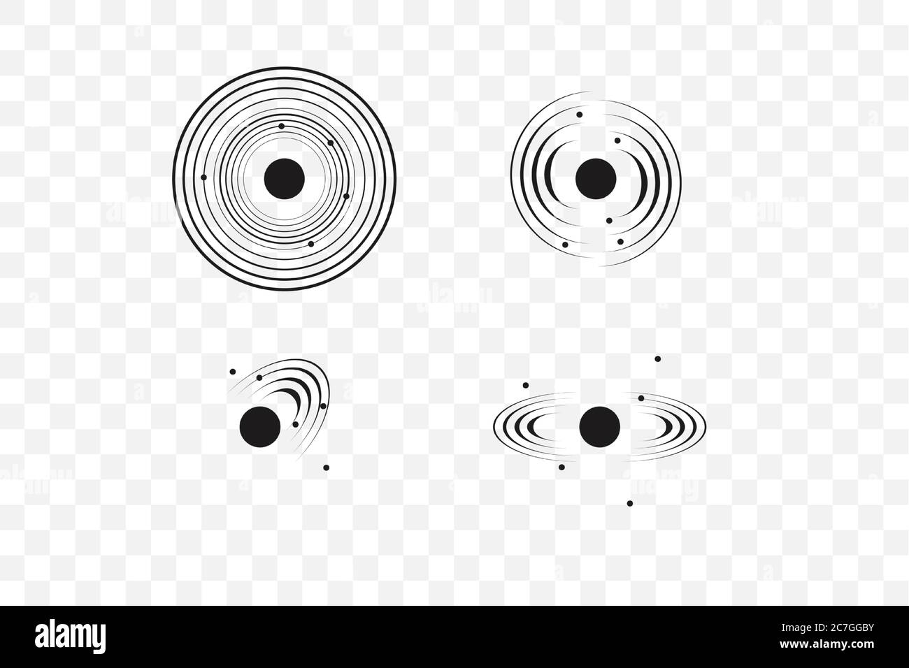 Sonar wave sign. Vector illustration. Radar icon Stock Vector Image ...