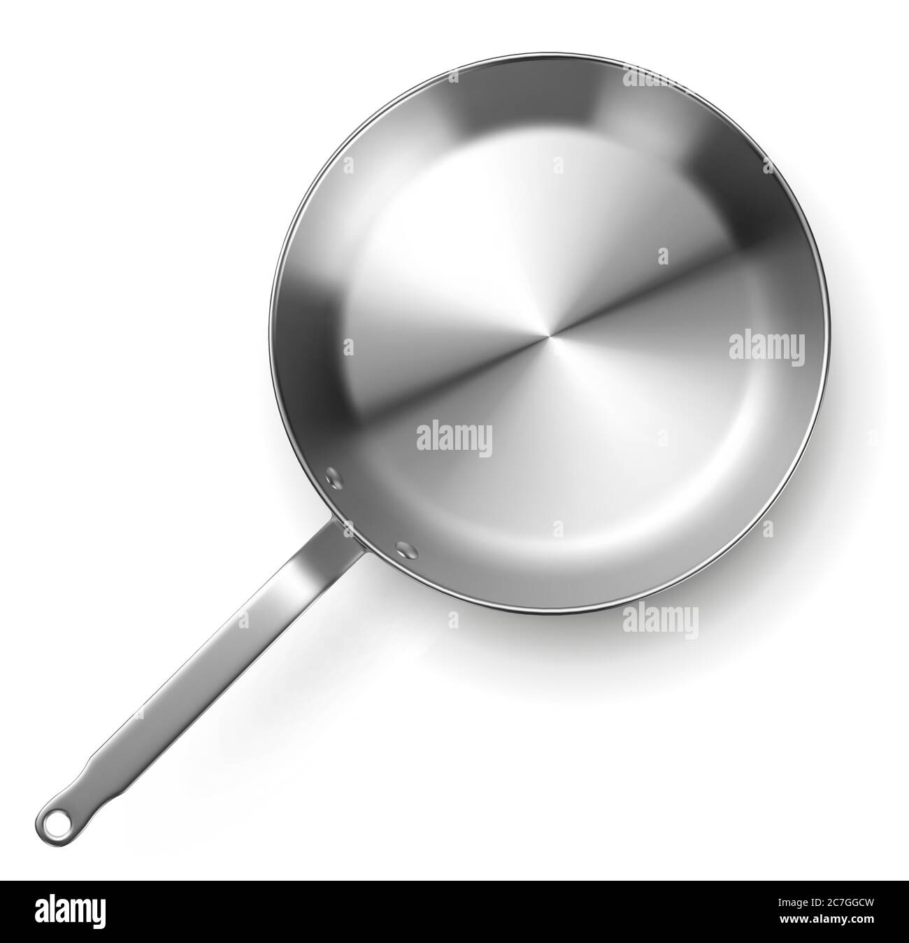 Vector frying pan on white background Stock Vector Image & Art - Alamy