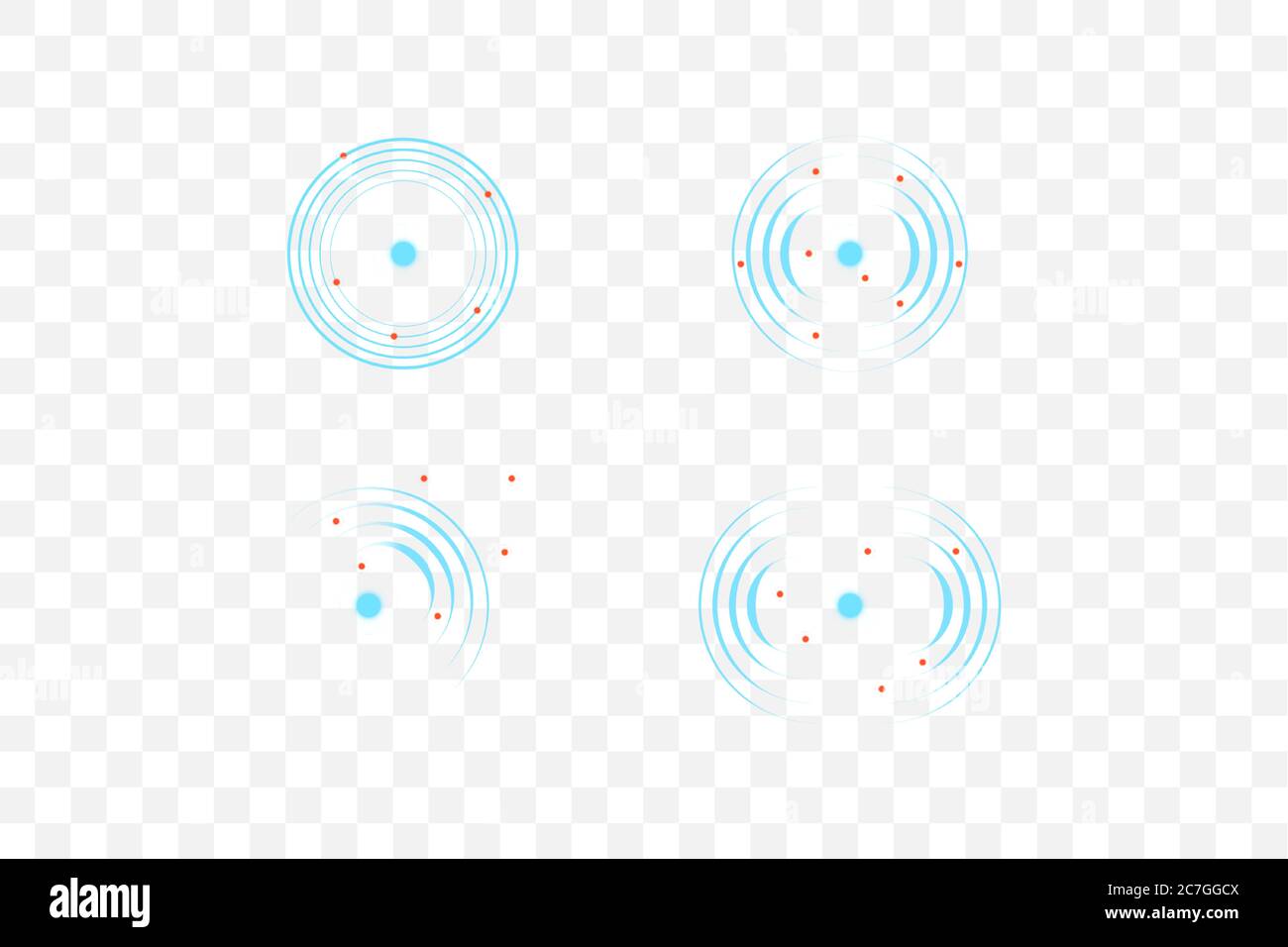 Sonar wave sign. Vector illustration. Radar icon Stock Vector Image ...