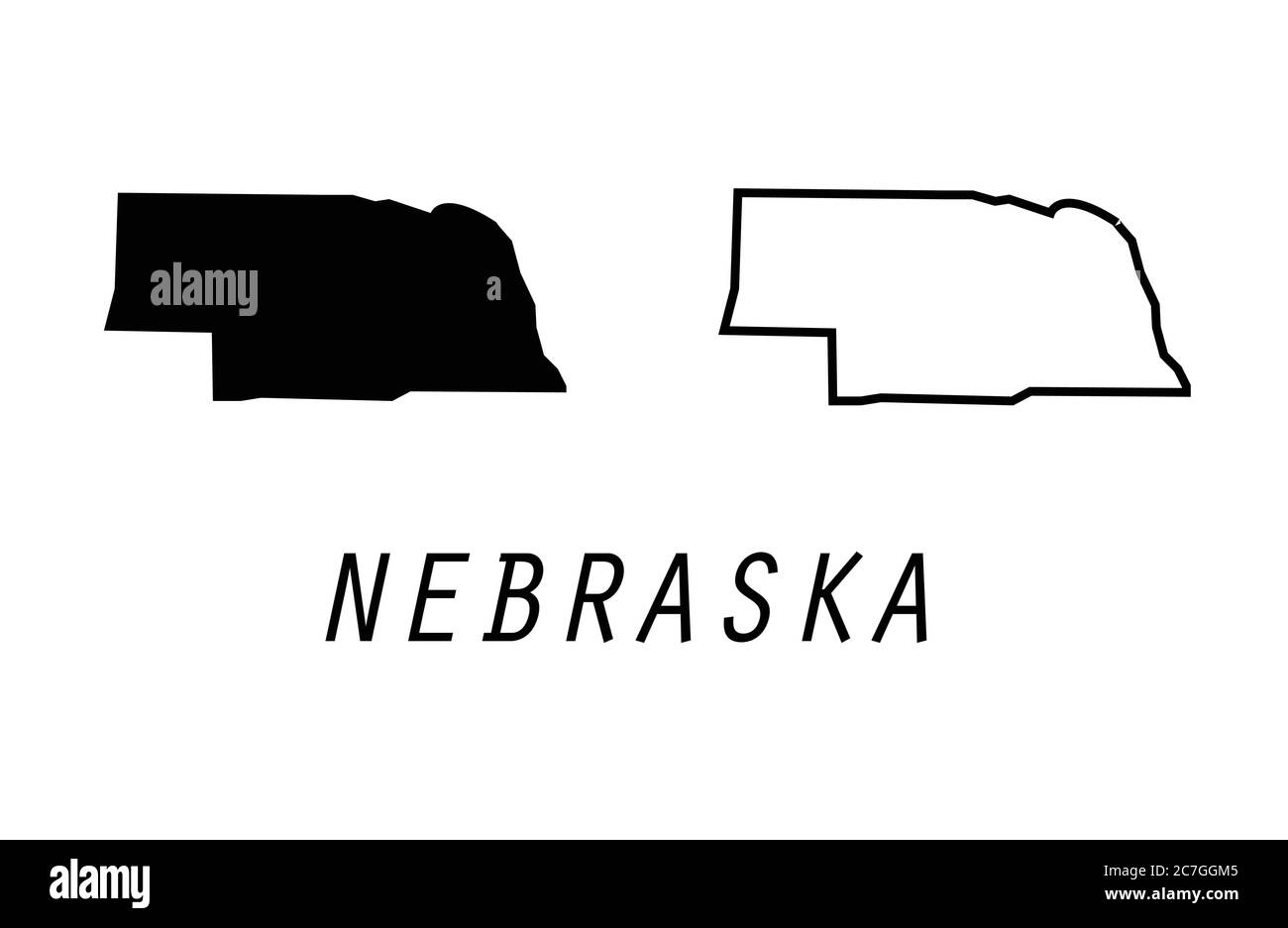 Nebraska map outline state vector illustration Stock Vector Image & Art ... Nebraska map outline state vector illustration Stock Vector Image & Art ...
