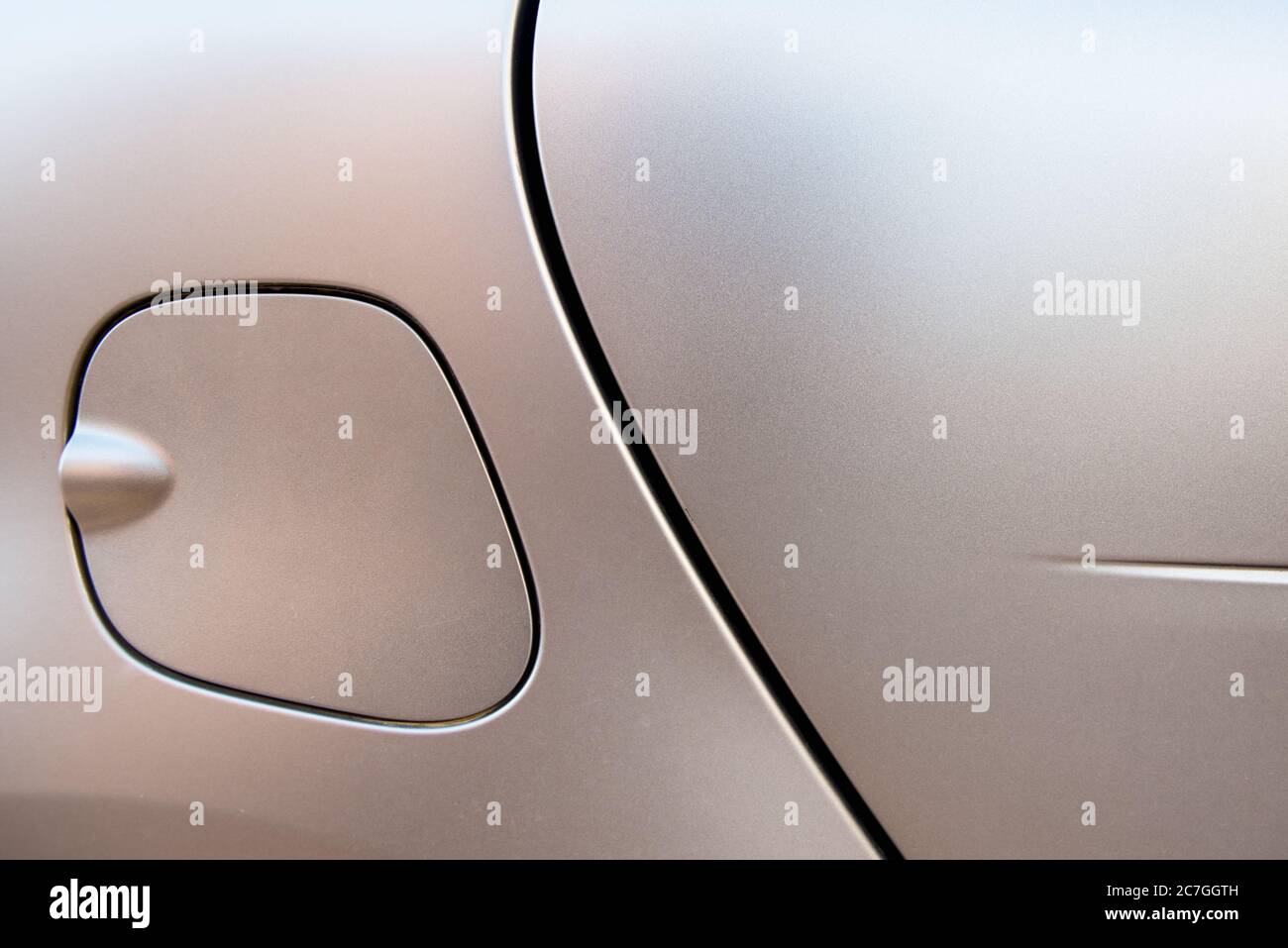 Modern lines in a metallic chassis design of car doors with matte paint ...