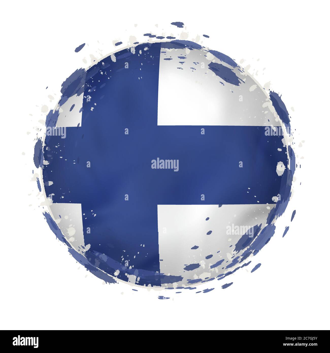 Finnish flag grunge design pattern hi-res stock photography and images ...