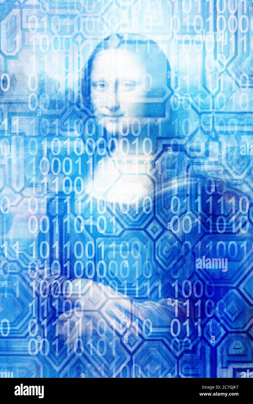 Mona Lisa modified, appropriation art Stock Photo - Alamy