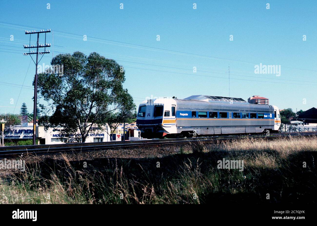 Westrail Prospector diesel train at Perth, Western Australia. 1987 ...