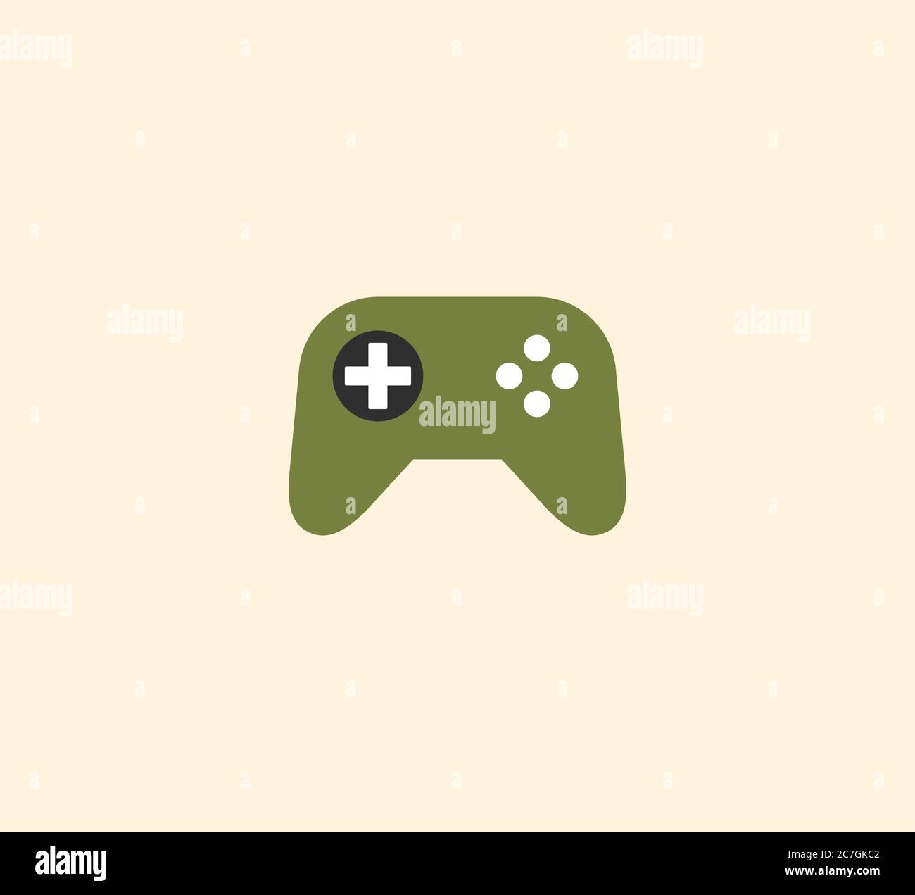 Video Game controller vector isolated icon illustration. Joystick icon ...