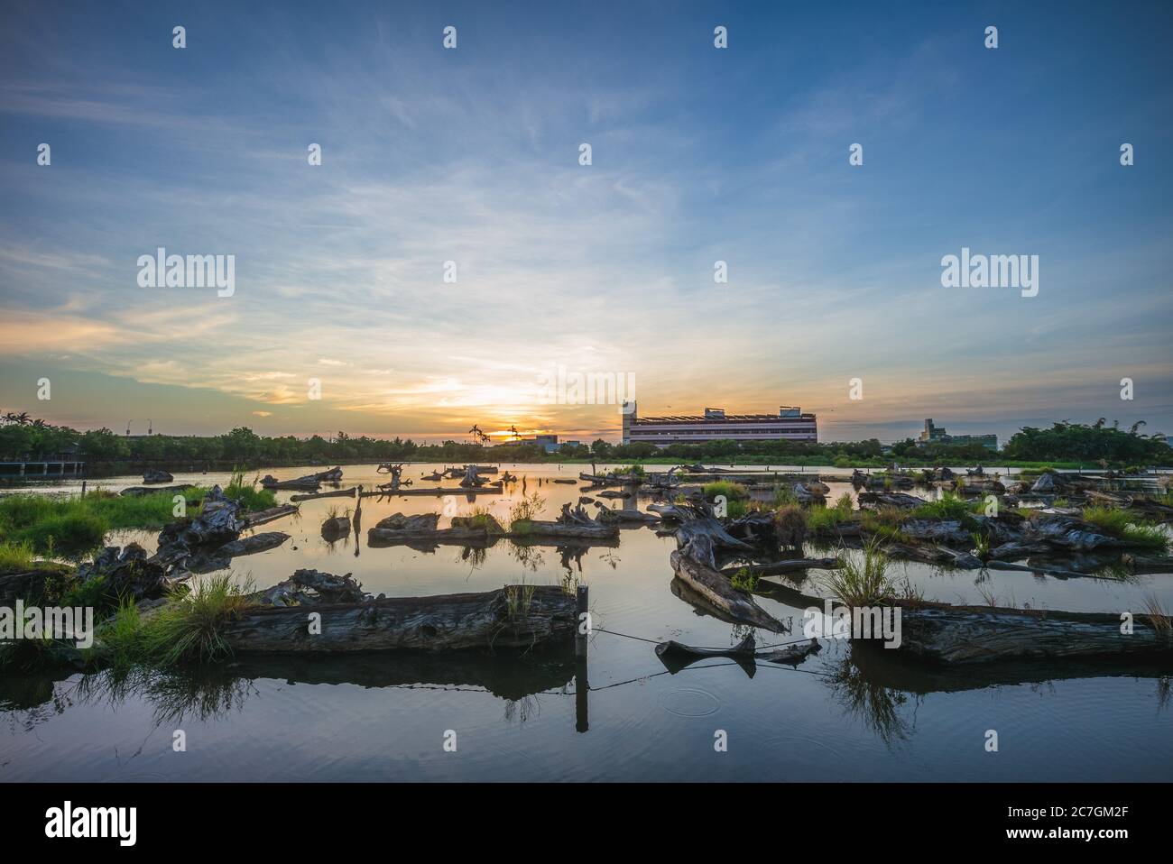 timber pond of Luodong Forestry Culture Park in Yilan, Taiwan Stock ...