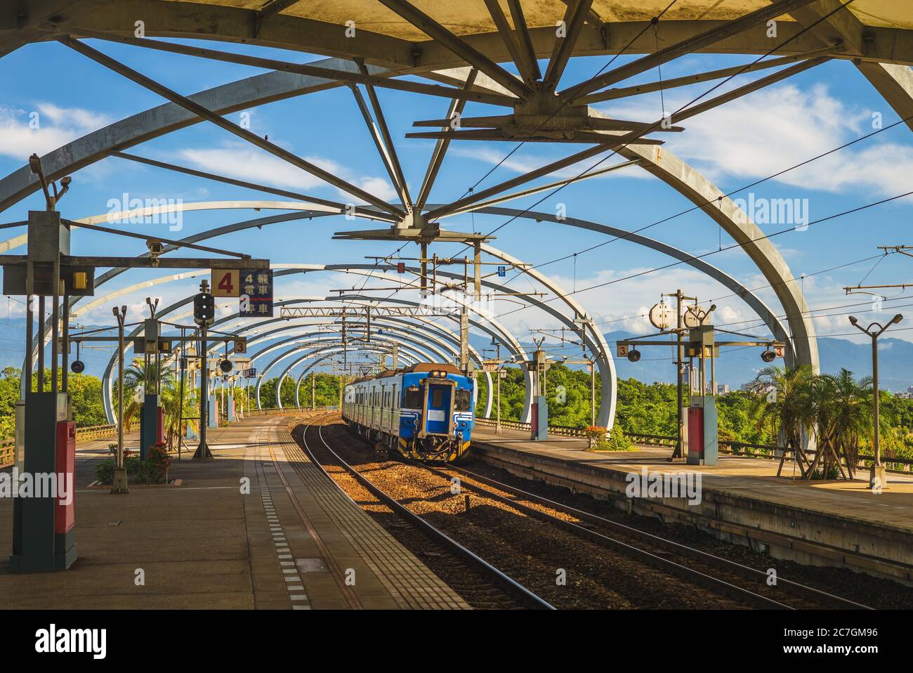 July 17, 2020: Dongshan railway station in yilan county, is the first ...