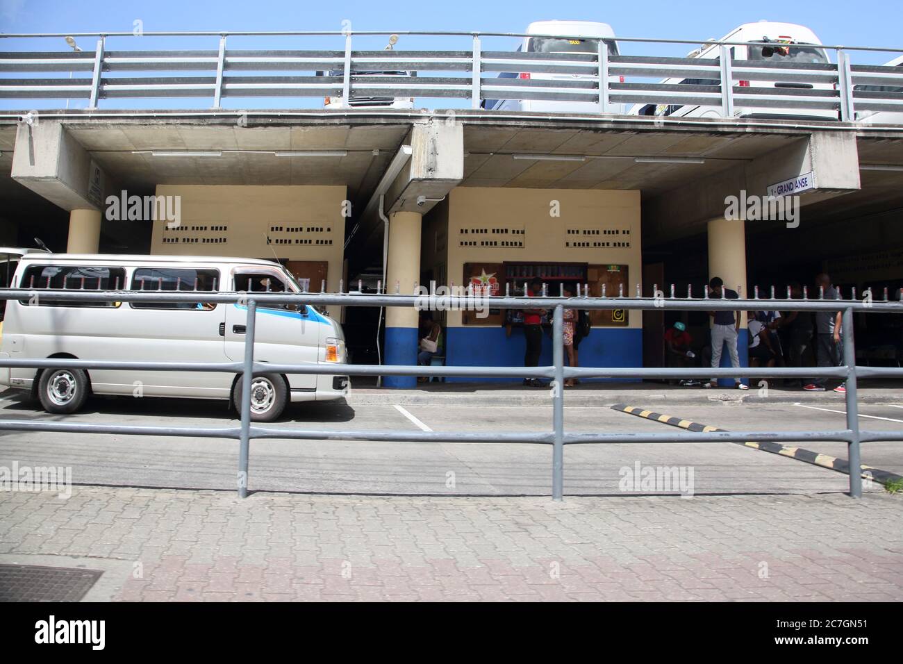 St George's GrenadaPeople at Bus Station Stock Photo - Alamy