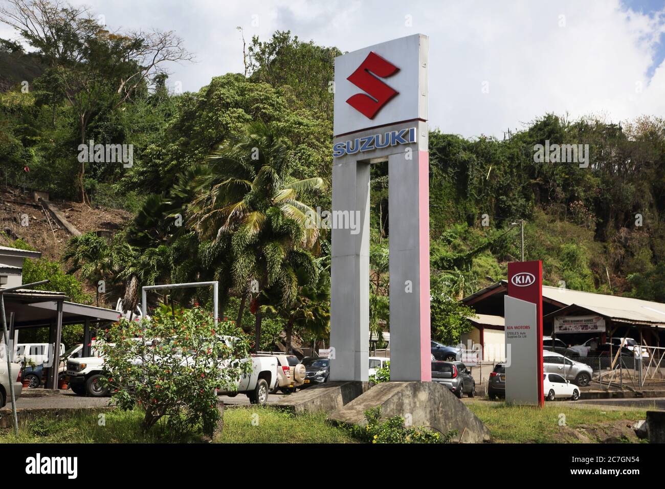 Grenada St George Suzuki Car Showroom Stock Photo - Alamy
