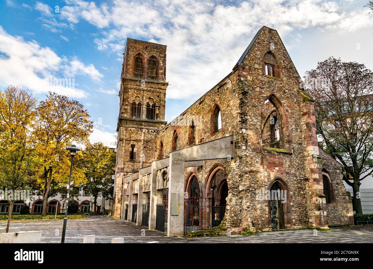 Ruins of St. Christoph Church in Mainz, Germany Stock Photo - Alamy