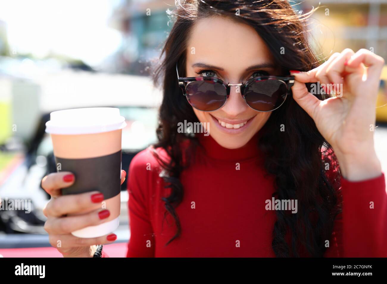 Woman sun sunglasses arm hi-res stock photography and images - Alamy