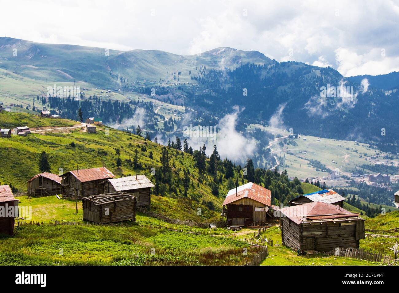old village houses in Adjara, Georgia Stock Photo - Alamy