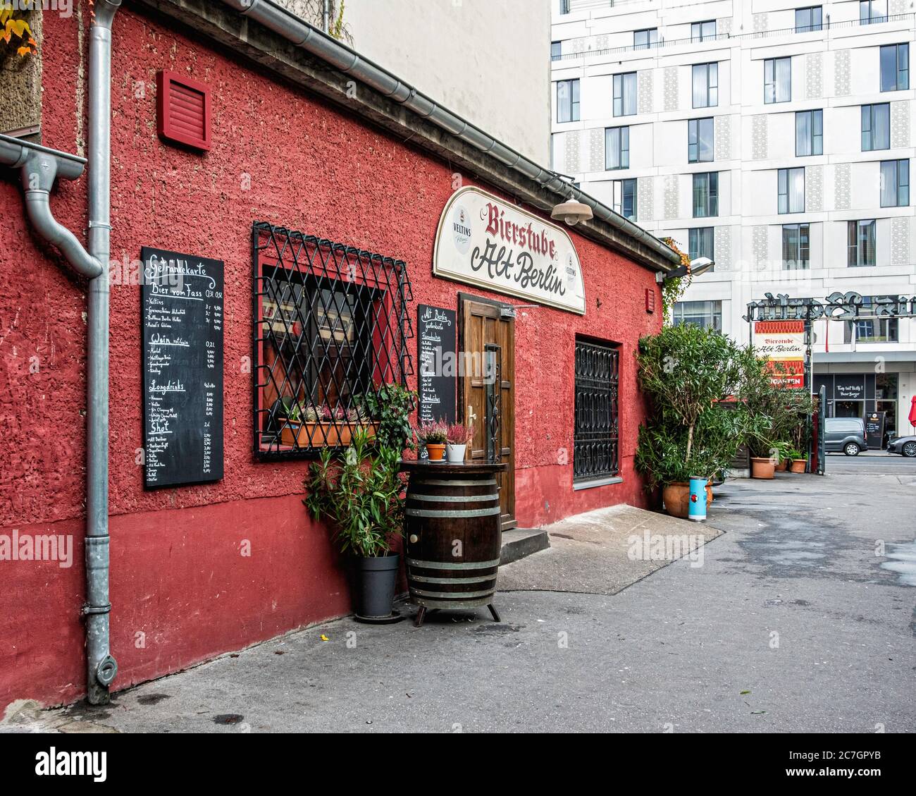 Bierstube Alt Berlin, Traditional Old Pub exterior in Chausseestrasse ...