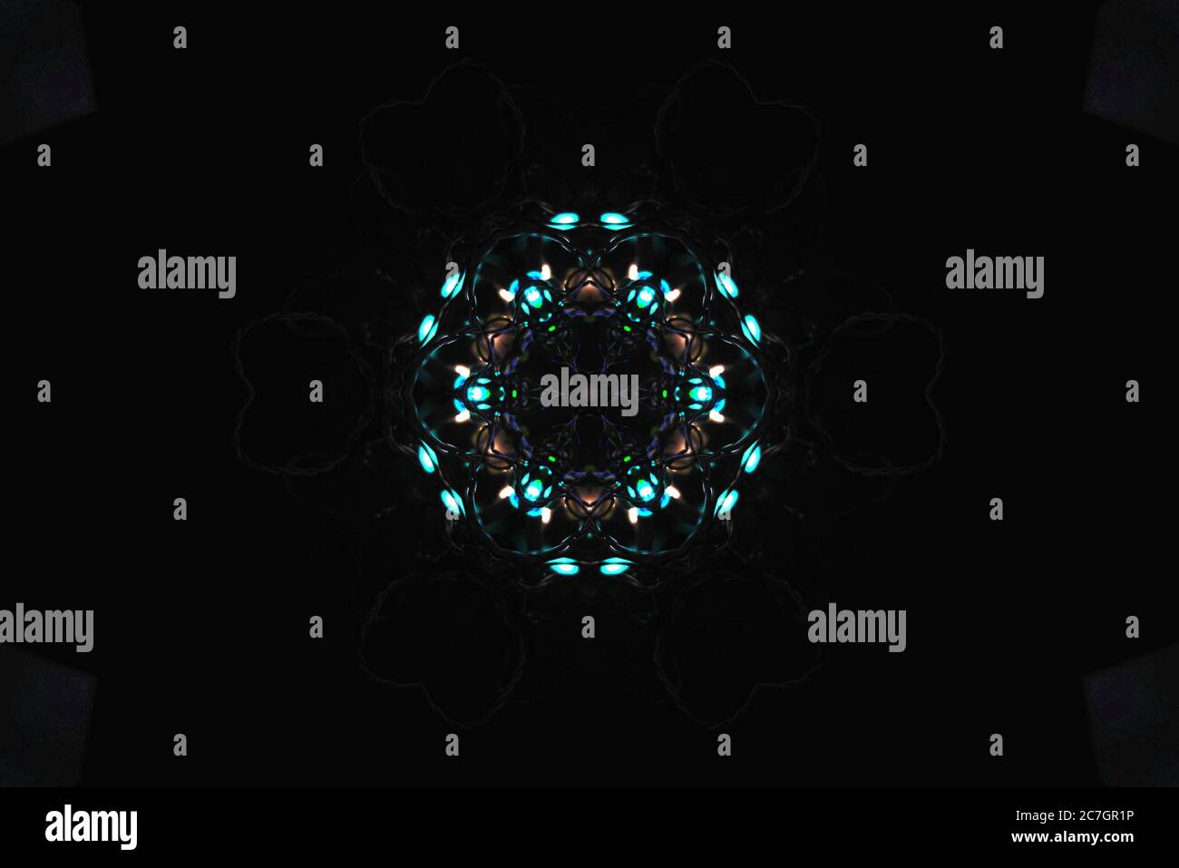 Illustrative picture of cool dark colors in flower patterns Stock Photo ...