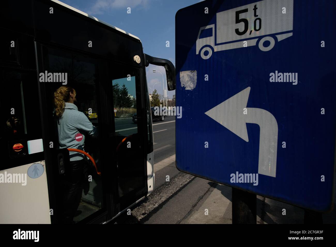 roadsigns in europe. bucharest, romania Stock Photo - Alamy
