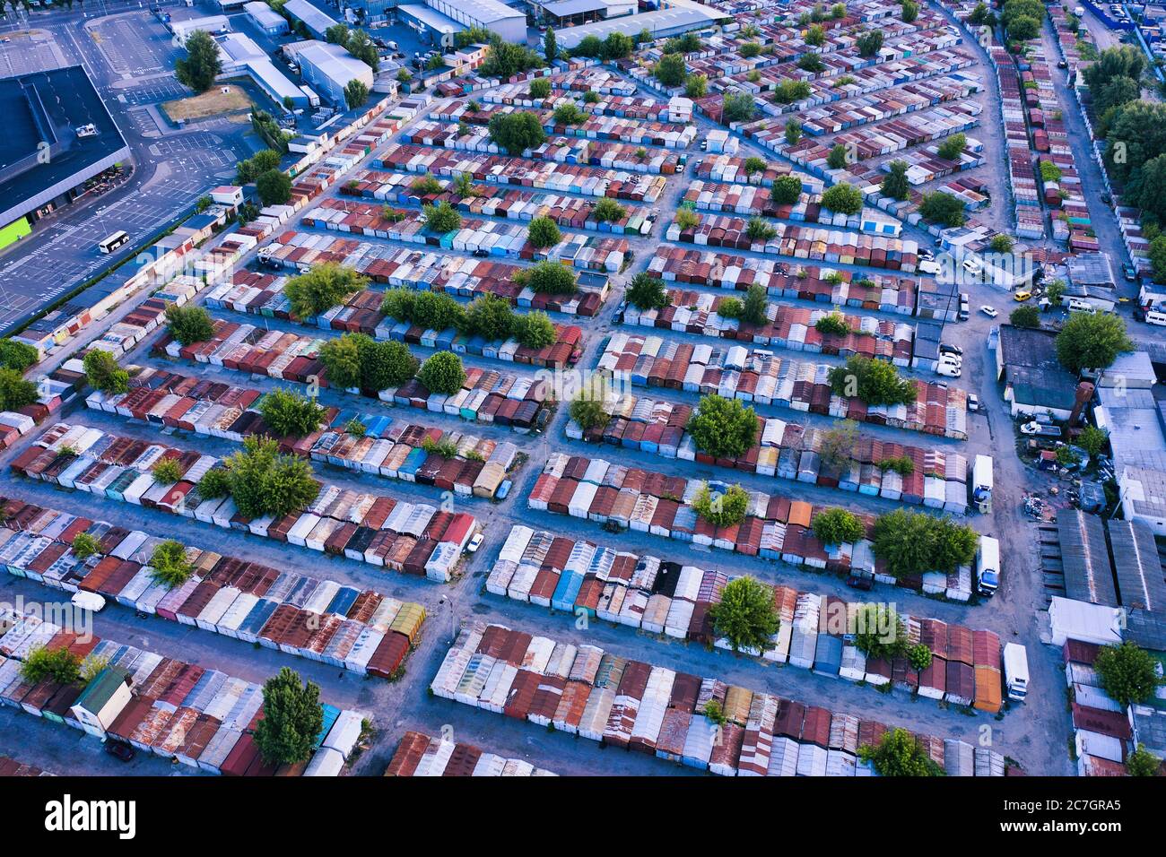 Plenty of Metal Houses to house the poor residents of the city. The ...