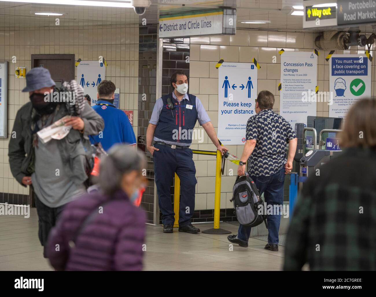 London underground station staff hi-res stock photography and images ...
