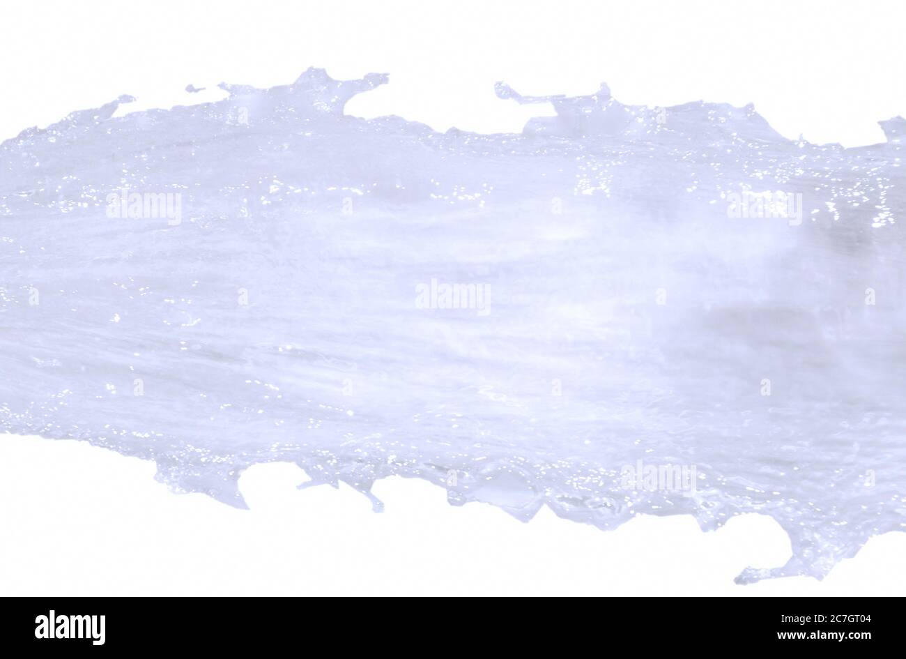water flow and splashing on white background Stock Photo - Alamy