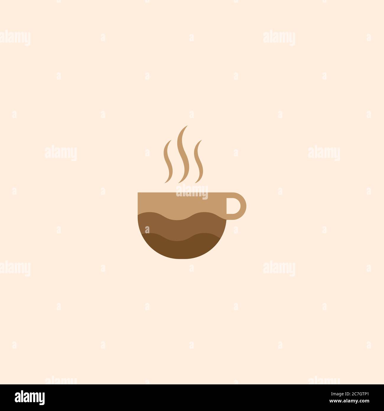Coffee Logo Minimal Design Vector Stock Photo - Alamy