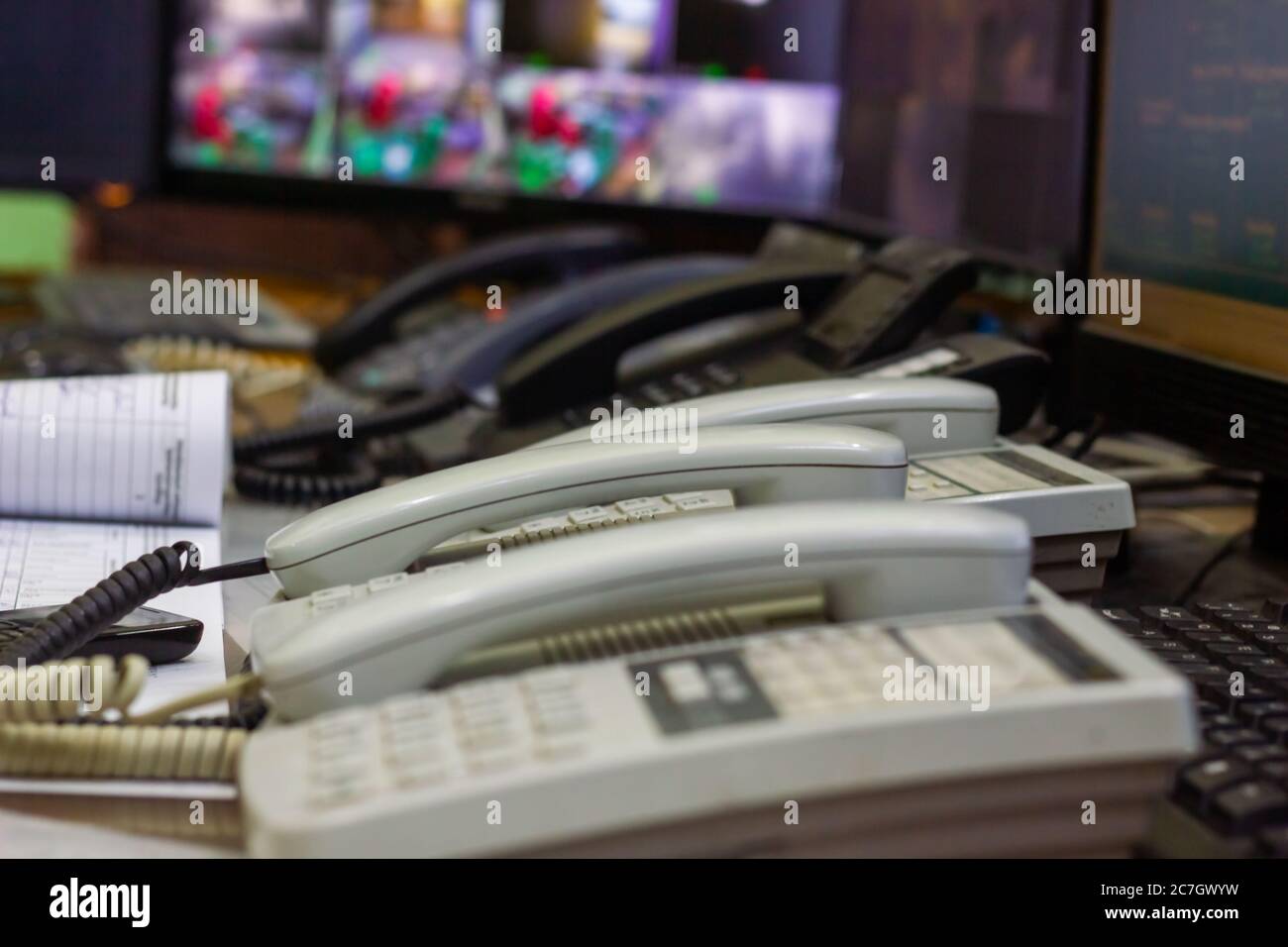 Telephone network control room hi-res stock photography and images - Alamy