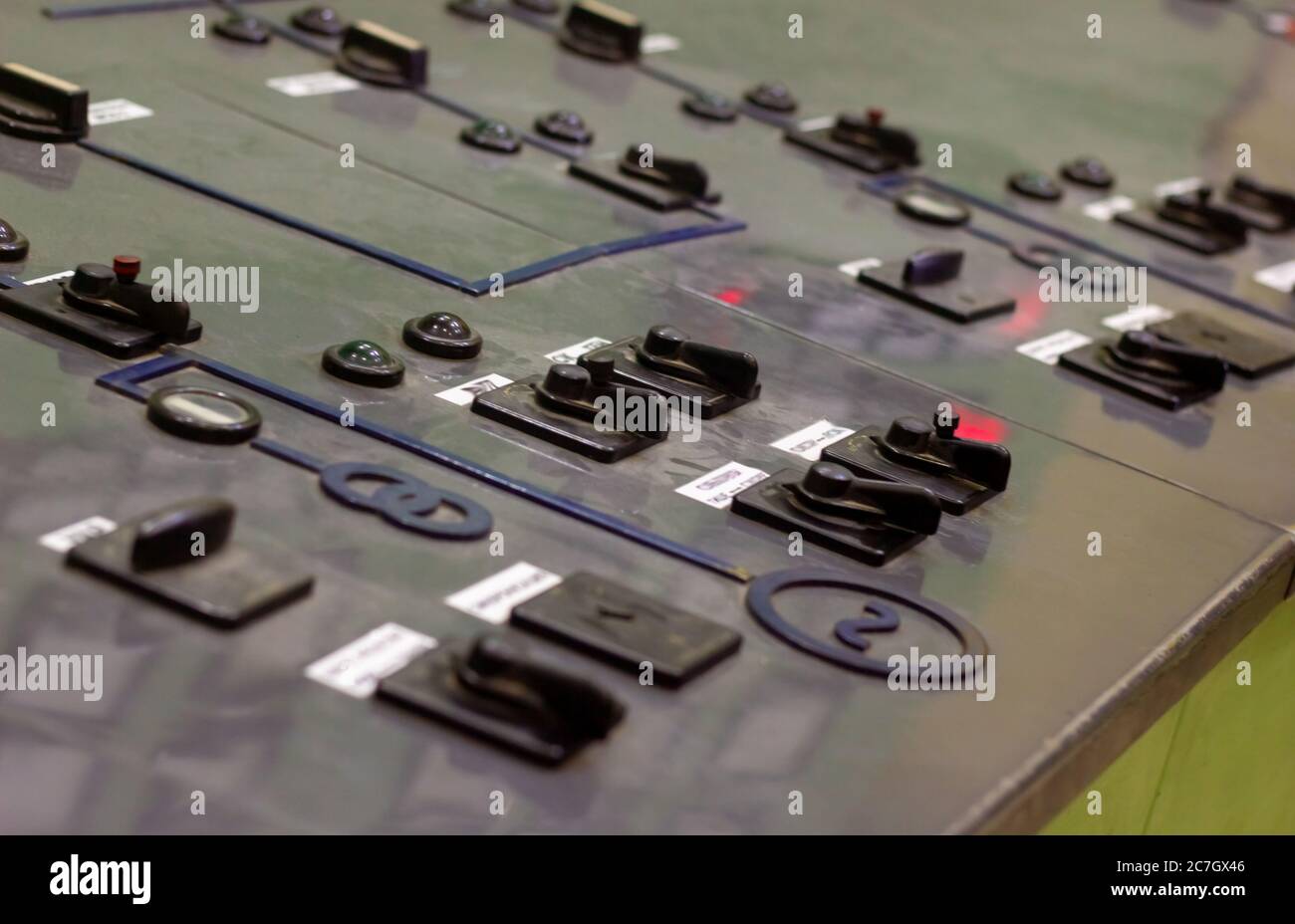 keyboard set in old chemical factory Stock Photo - Alamy