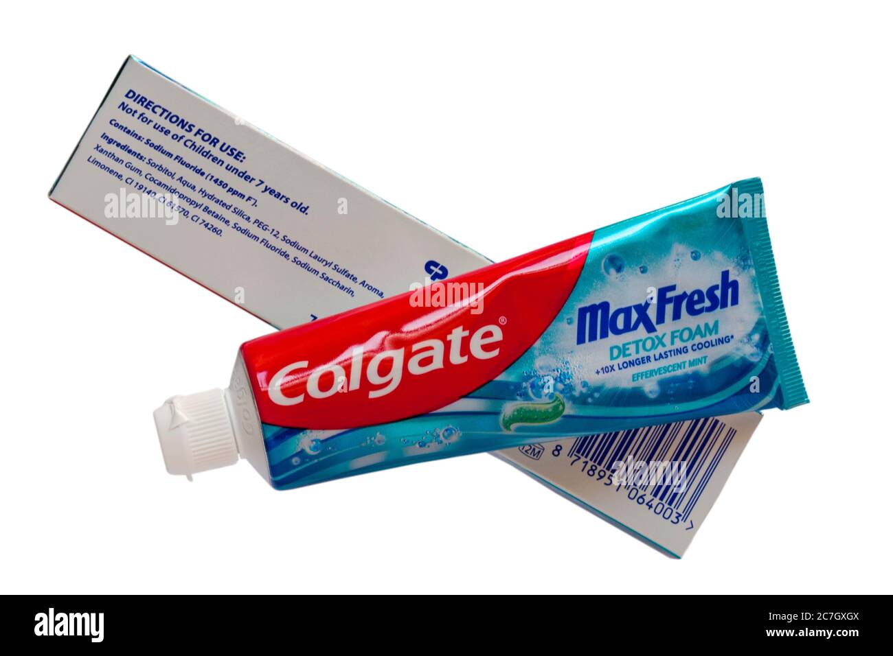 box of Colgate MaxFresh Detox Foam, Colgate MaxFresh Detox Foam, with ...