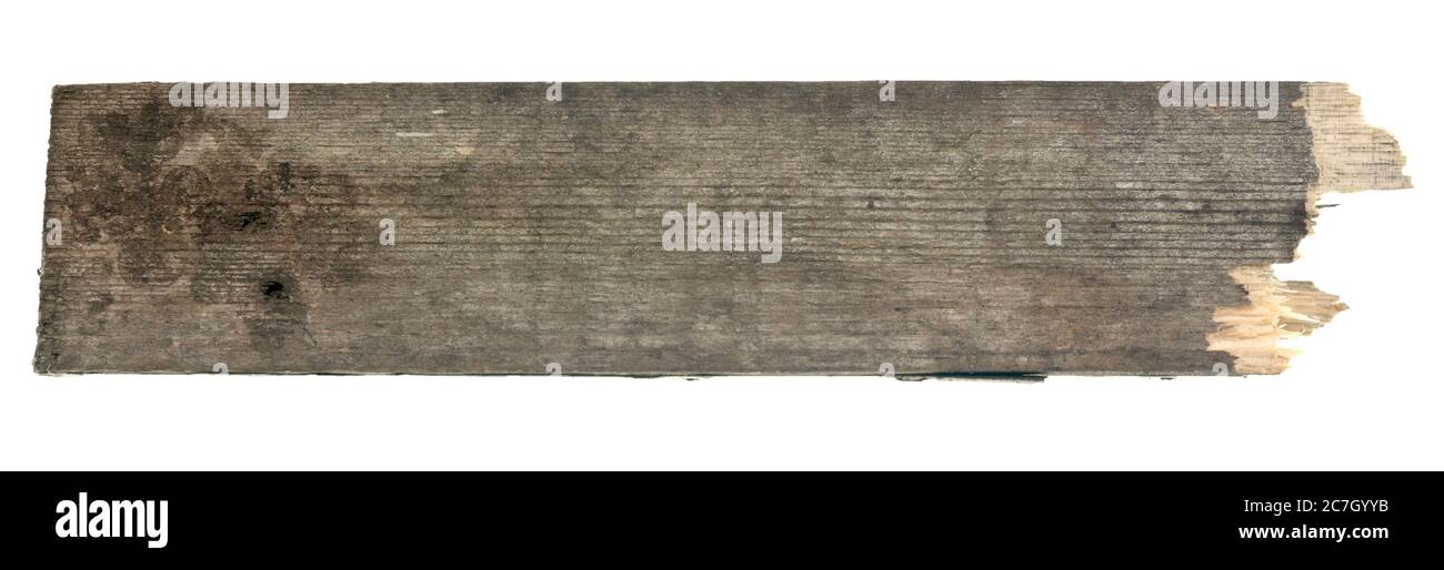 Wooden broken board isolated on white background Stock Photo - Alamy