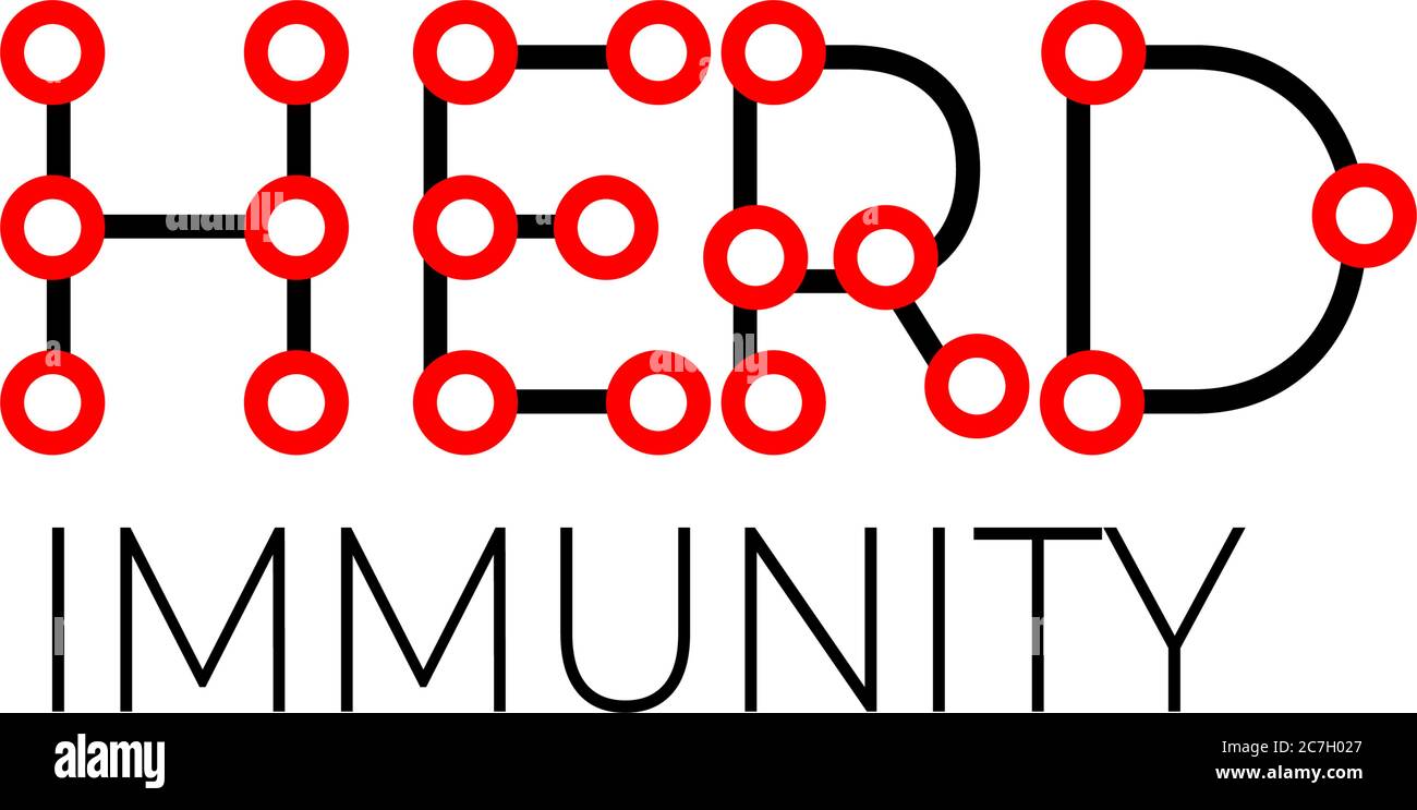 Herd immunity logo icon for New normal lifestye concept. After the ...