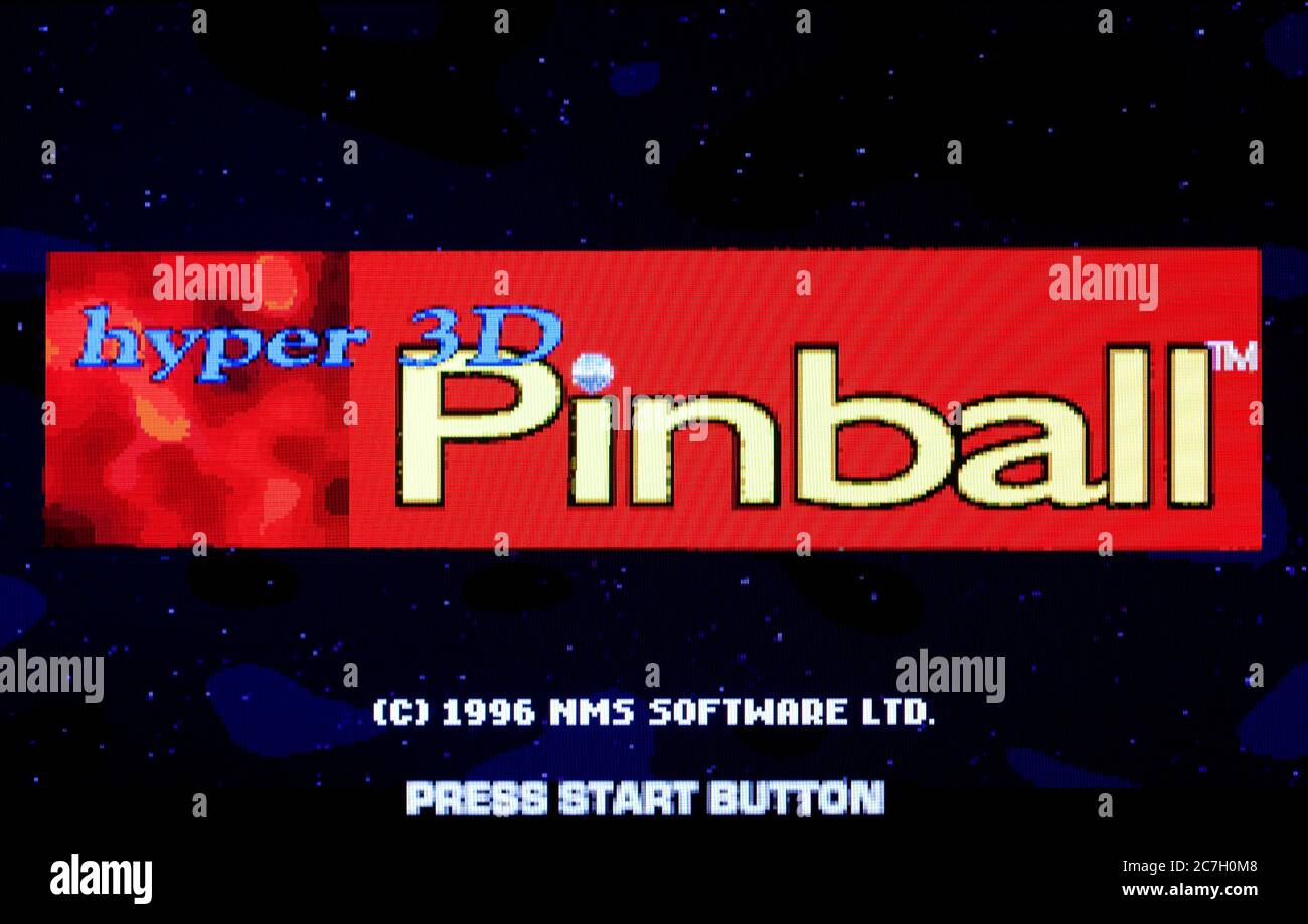 Hyper 3D Pinball - Sega Saturn Videogame - Editorial use only Stock ...
